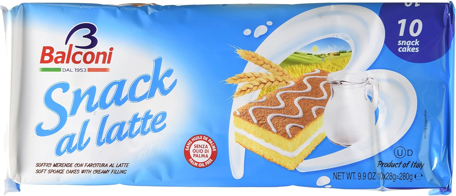 Balconi - Snack Latte Trancetto (Pack of 15) : Amazon.co.uk: Grocery