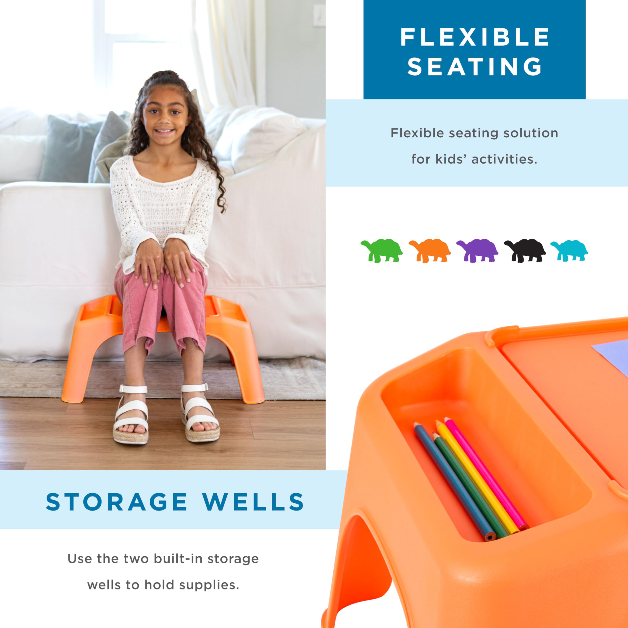 Snapklik.com : LapGear Turtle Table Kids Activity Lap Desk Tray