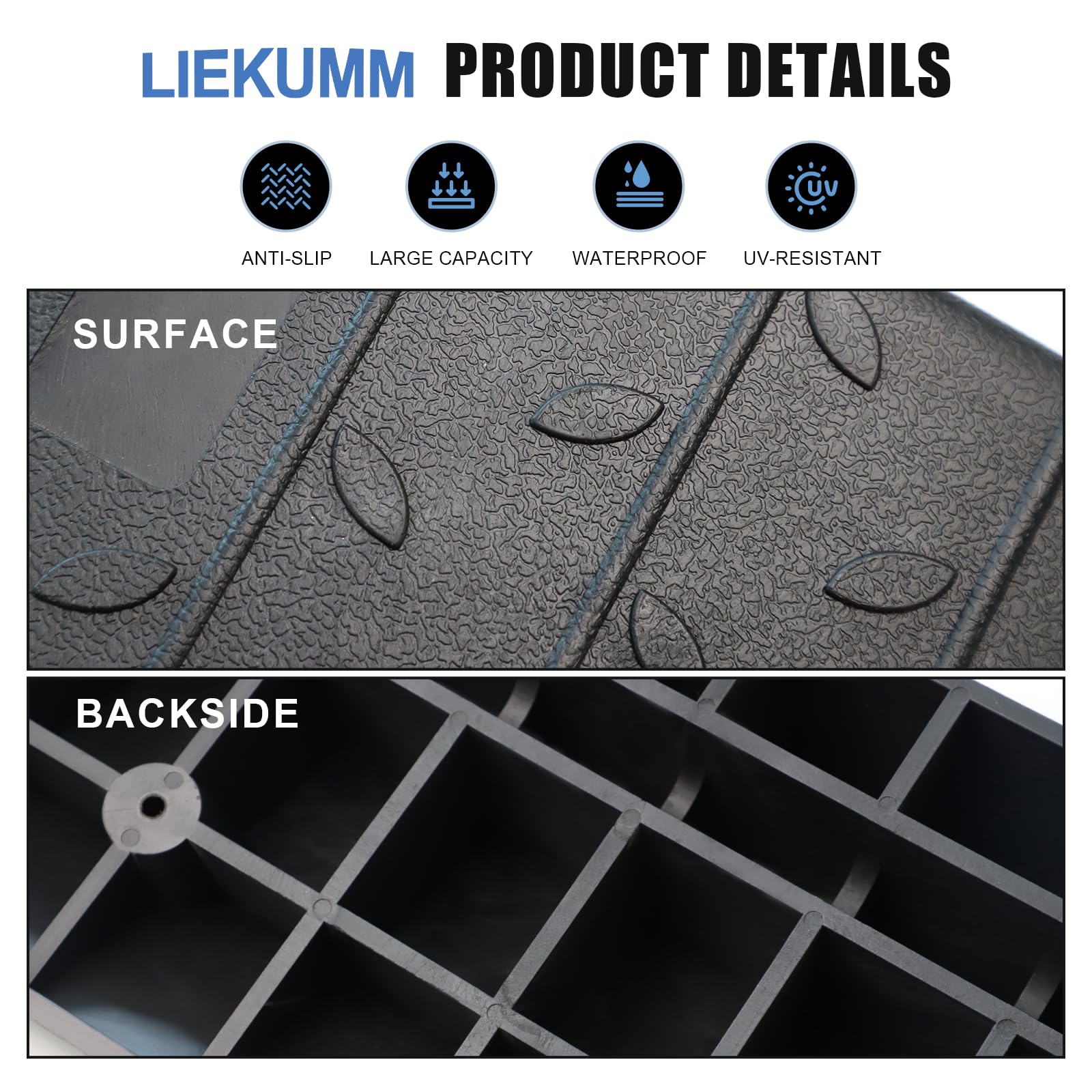 Snapklik.com : PVC Curb Ramp, 5"" Rise Height Heavy Duty Driveway Curb ...