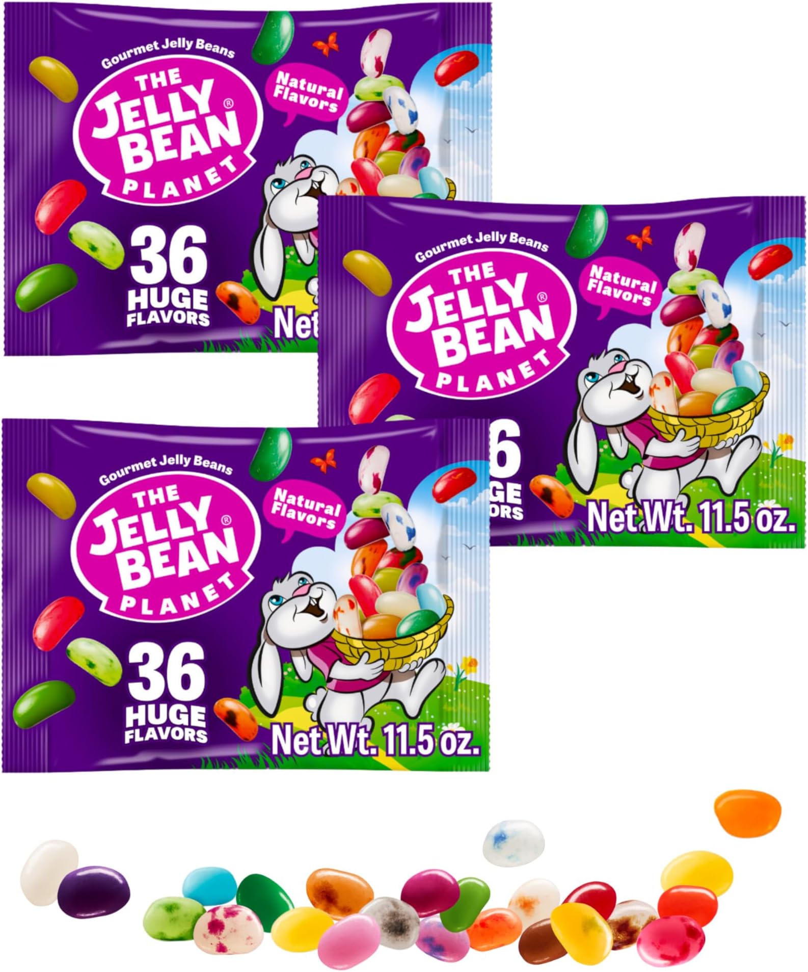 Amazon.com : Old Fashioned Pectin Easter Jelly Beans 1 lb. bag - Unique ...