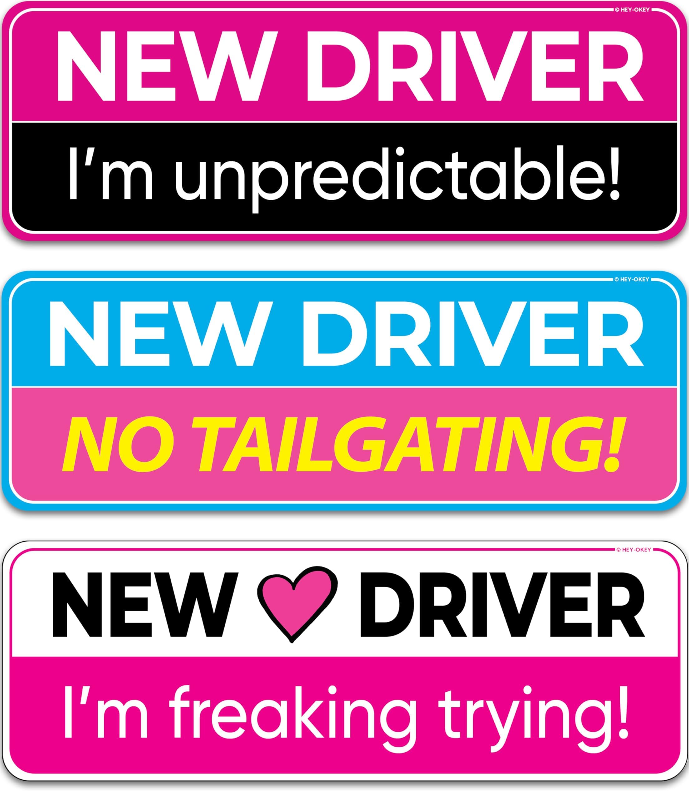 Amazon.com: 4Pcs Newbie Cat Magnetic Car Stickers New Driver Magnet for ...