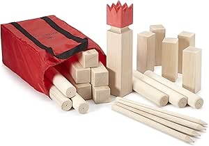 Amazon.com: Kubbspel Classic Kubb Game Original Set (Made in Italy) Solid Hardwood : Toys & Games