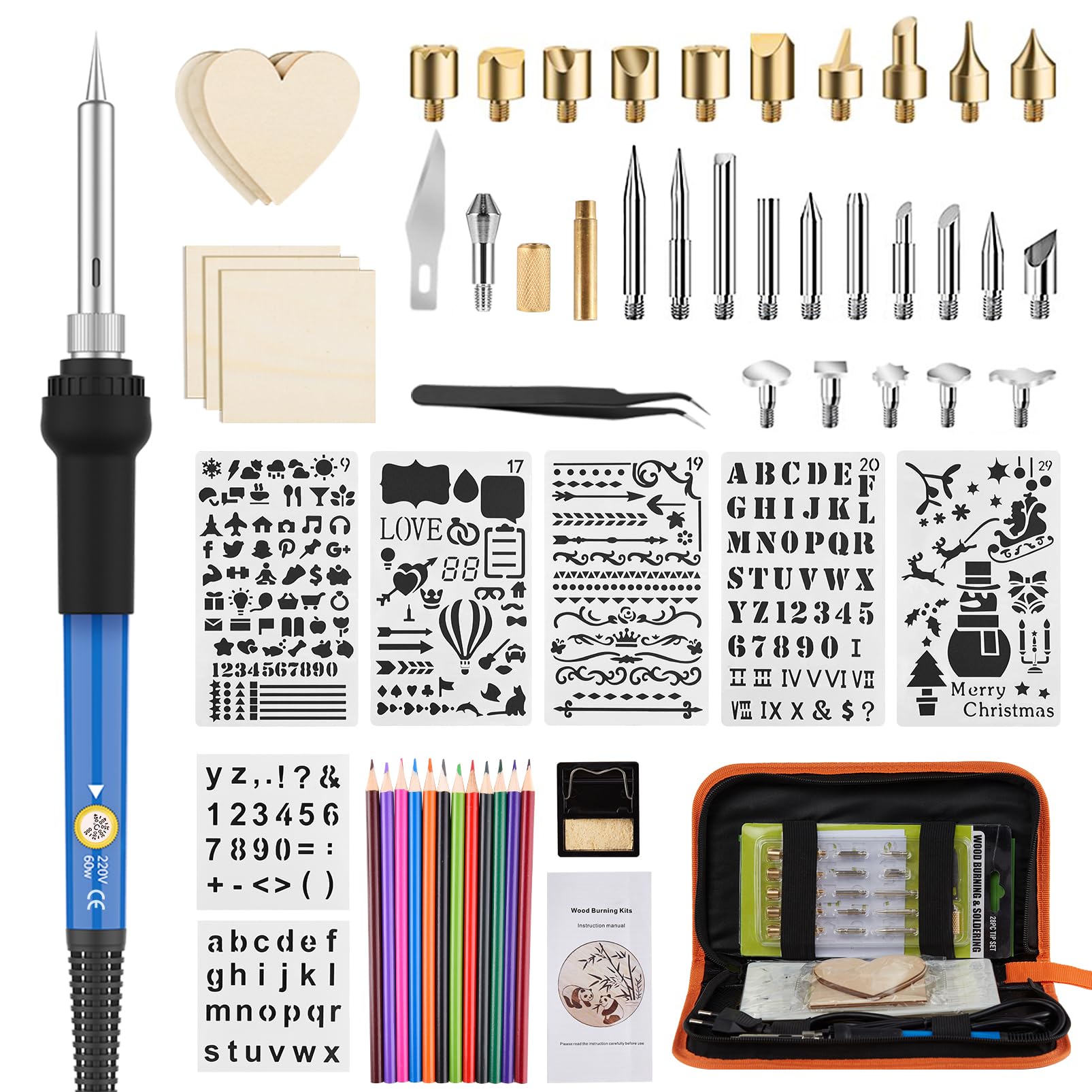 Amazon.com: Wood Burning Kit for Adults: Wood Burner with Adjustable ...