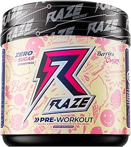 Raze Pre-Workout Powder | 30 Servings, Best Ingredients for Energy and ...