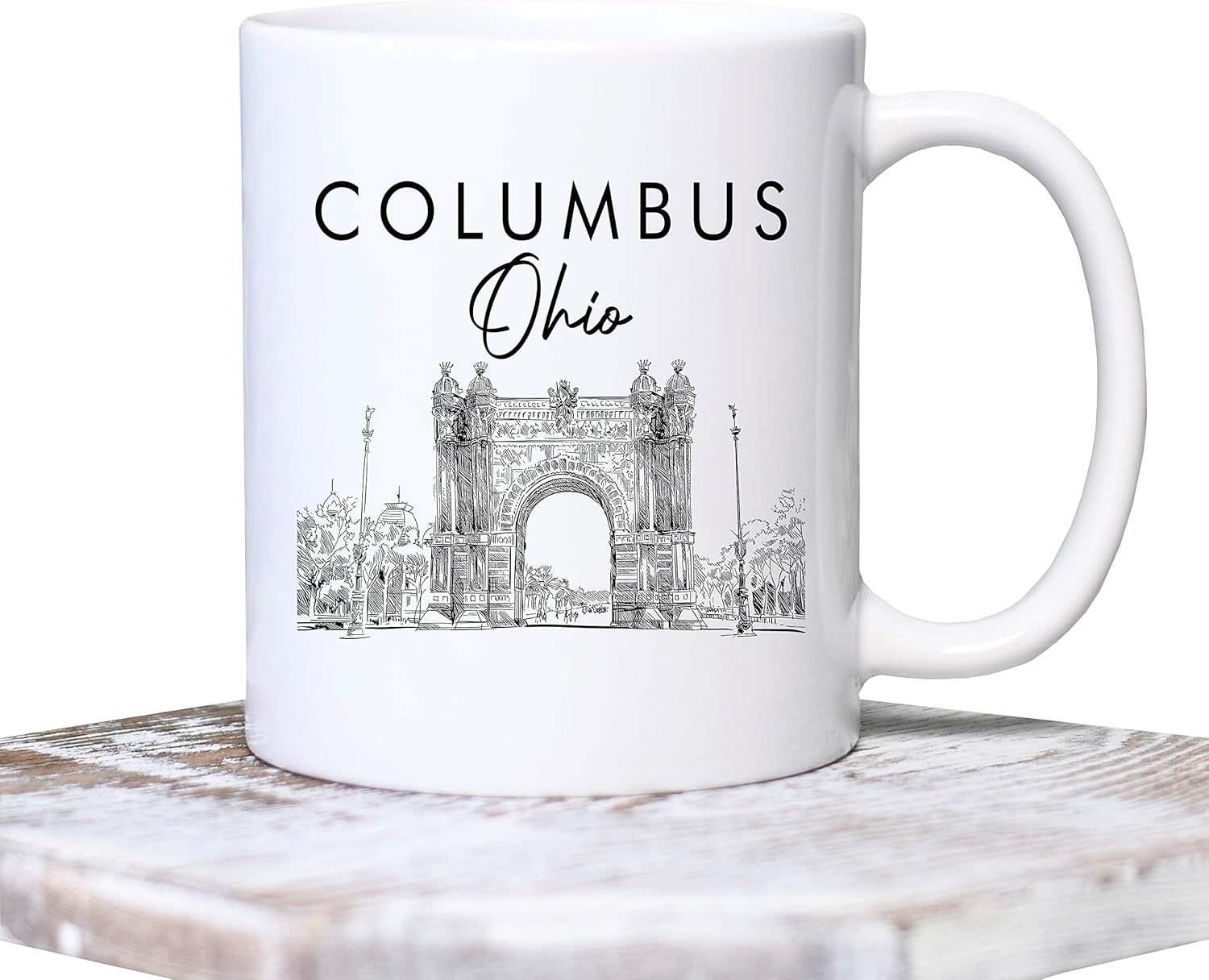 Amazon.com: Columbus Ohio Lover Mug, Meet Me In Columbus Ohio Coffee ...