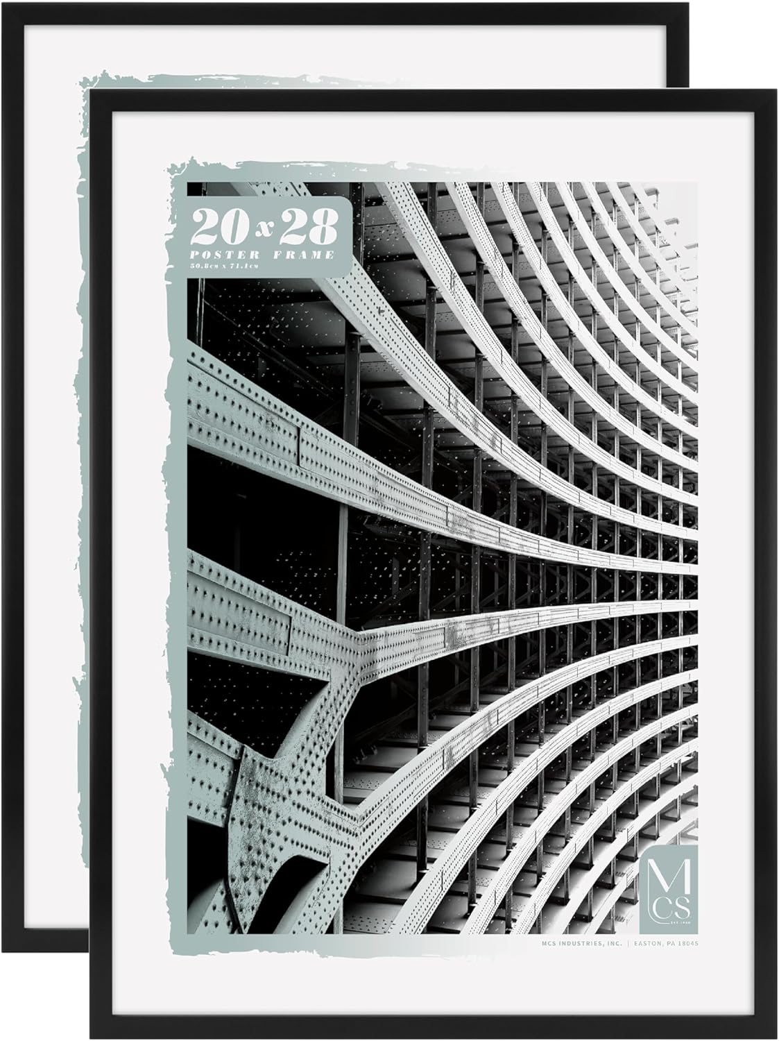 MCS Gallery Foundation Poster Frame, Picture Frame For Wall Art, Black, 20 x 28 Inch, 2-pack ...