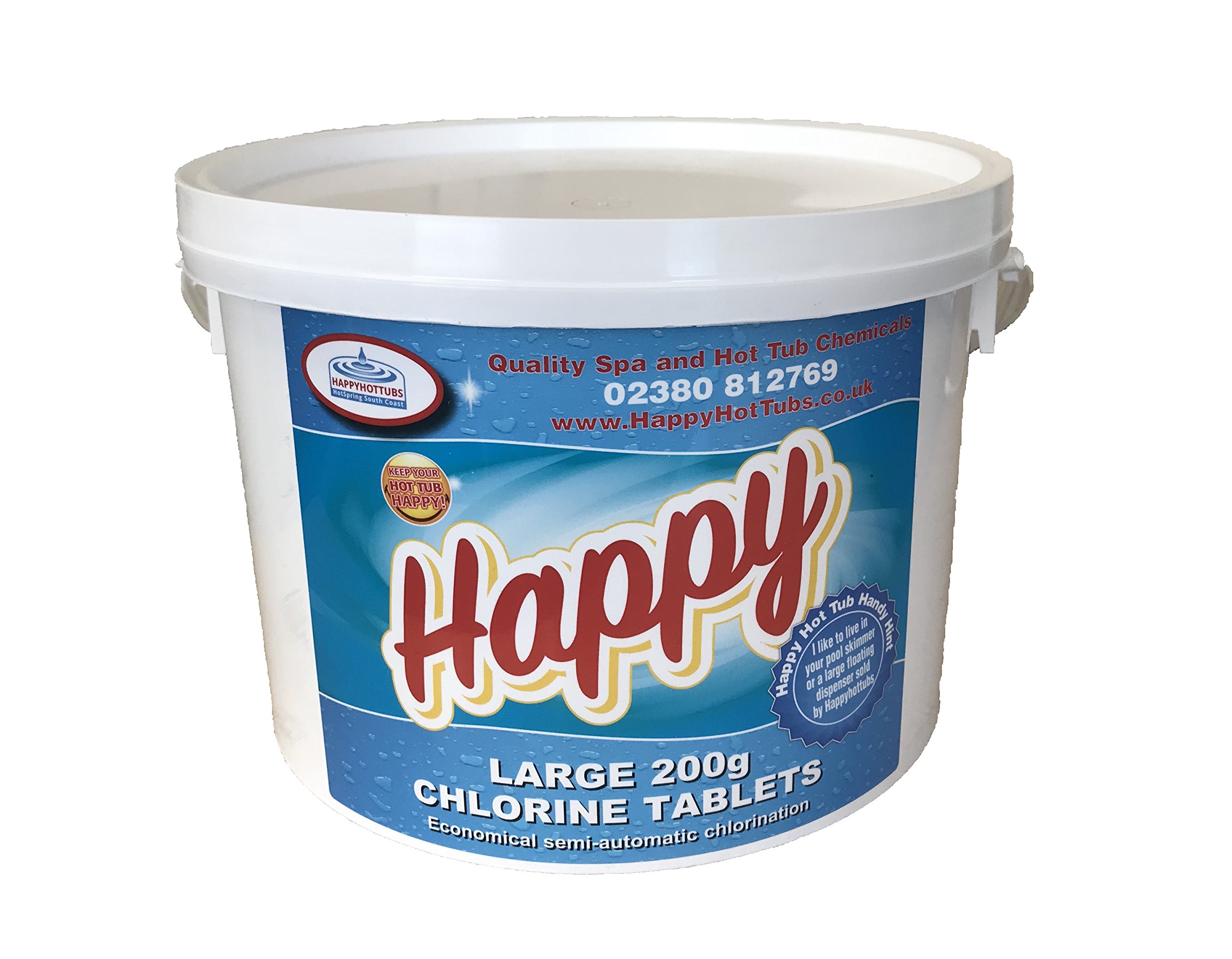 Happy Hot Tubs 10 X 200g Large Chlorine Tablets 2kg | Desertcart INDIA