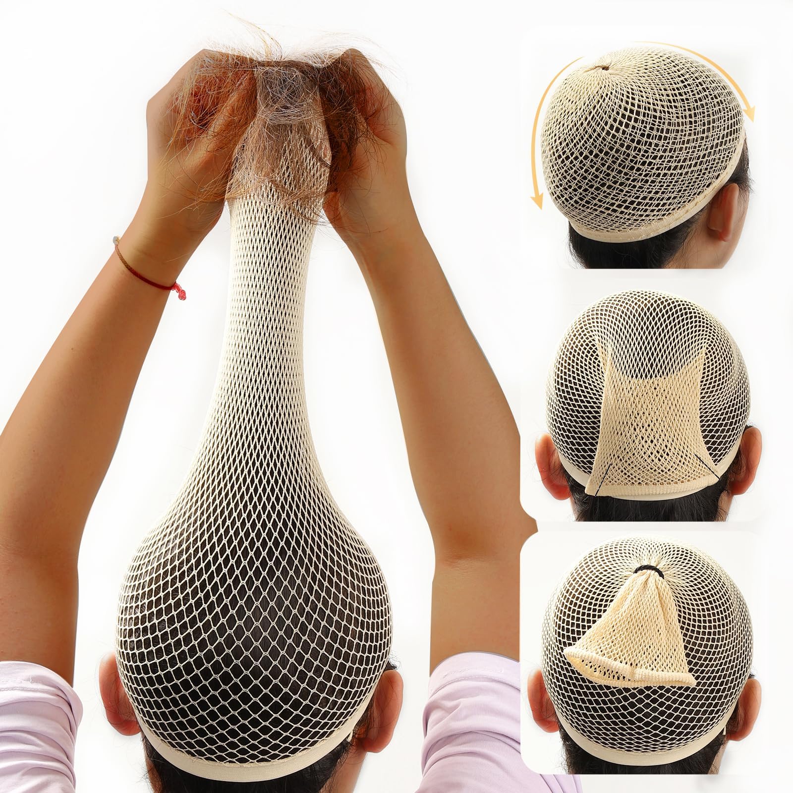 Amazon.com: FANDAMEI 6PCS Wig Caps, 4PCS Nude Nylon Wig Caps with 2PCS ...