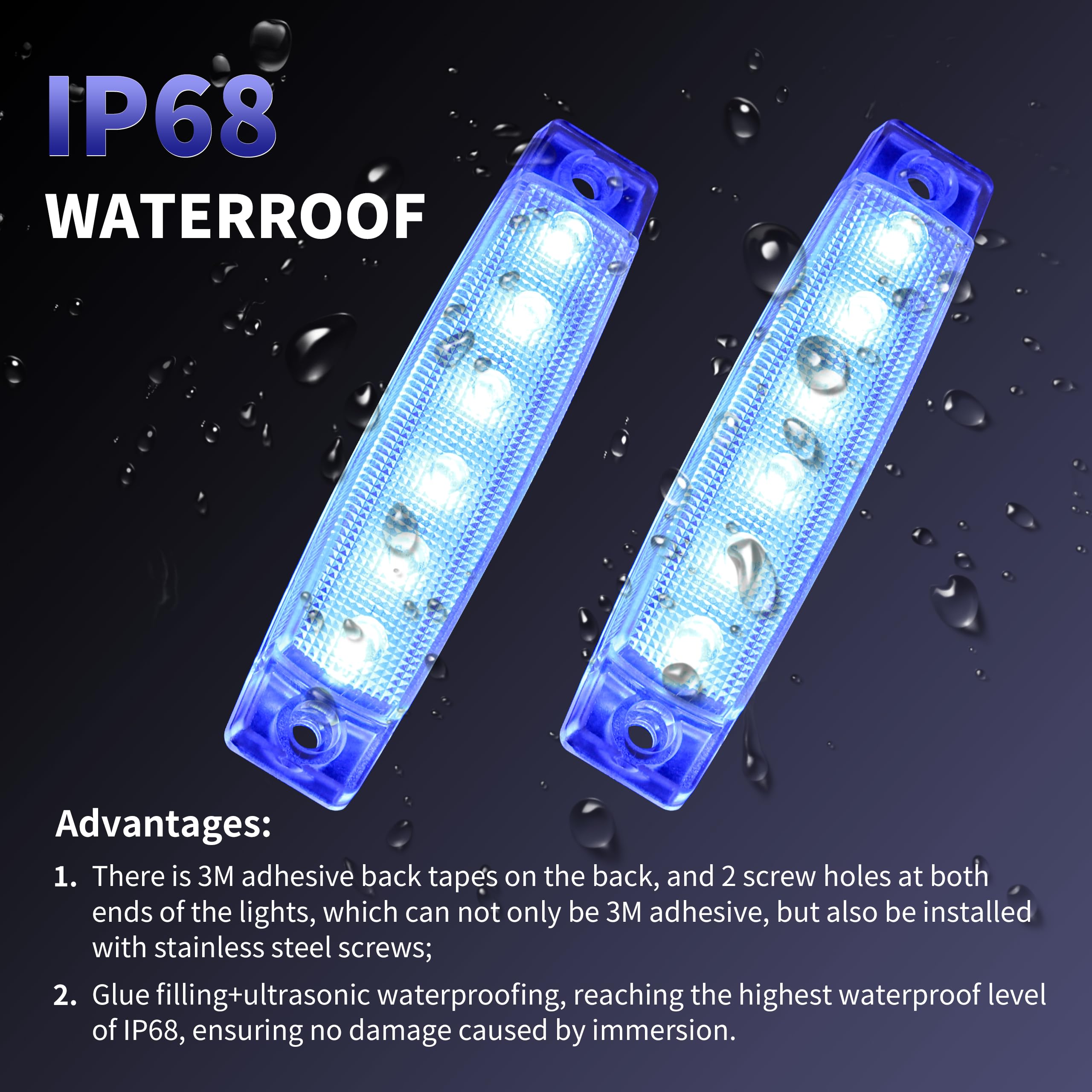 Snapklik.com : RVZONE Marine Led Boat Lights, Boat Interior Lights ...