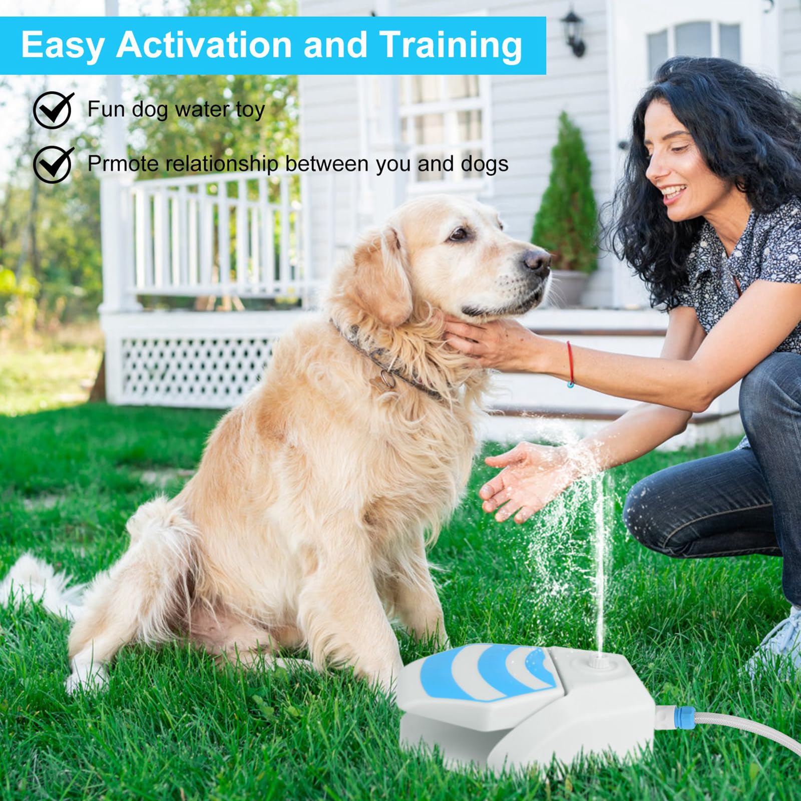 Snapklik.com : Outdoor Dog Water Fountain Step On, Outdoor Dog ...