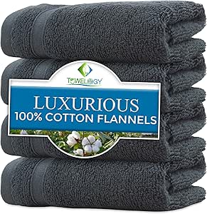 Towelogy® Ultra Soft Face Cloths 100% Cotton Flannel Face Cloth, Super ...