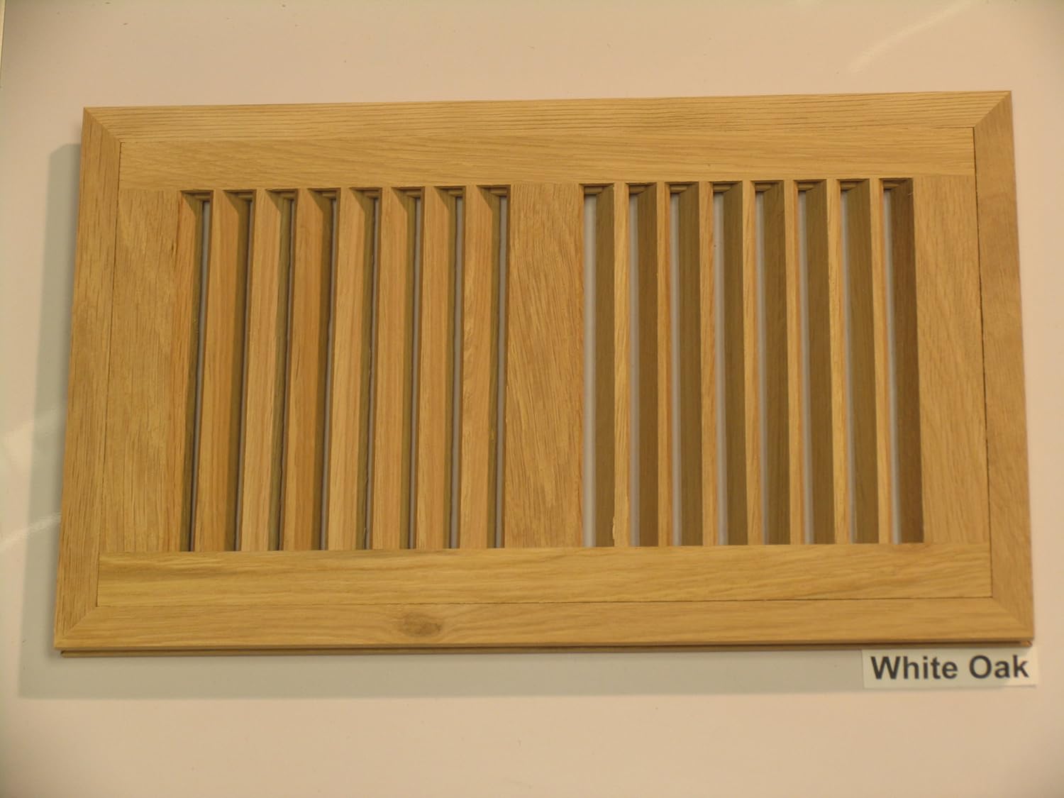 6" x 10" Hi-Output White Oak Flush Unfinished Wood Heat Register / Vent ...