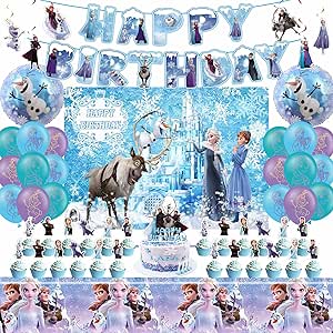 Amazon.com: Cartoon Birthday Party Decorations, Party Supplies Kit ...