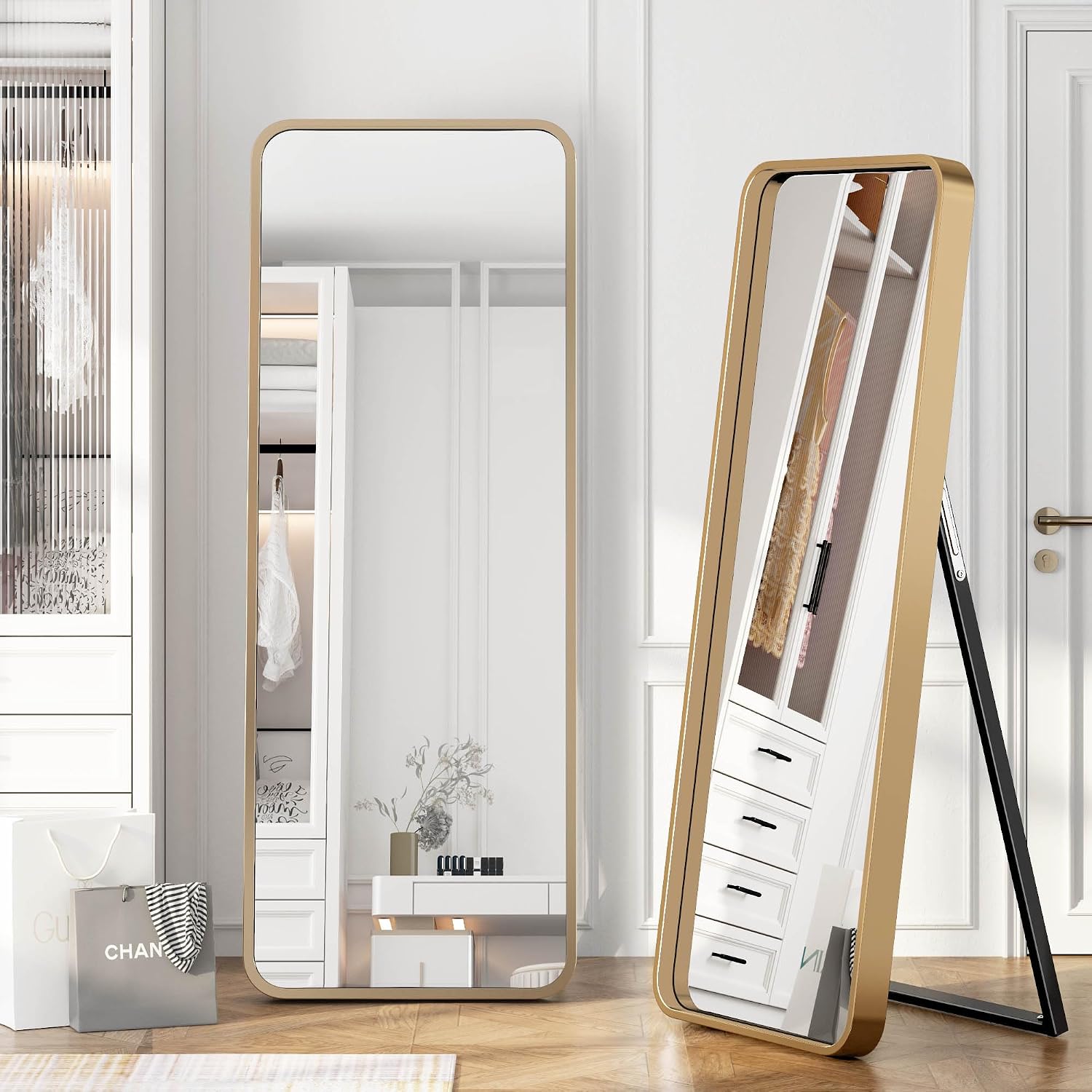 Amazon.com: Wellynap 64"x21" Full Length Mirror Floor Mirror with ...