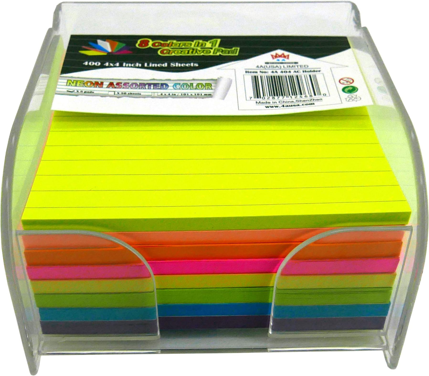 Amazon.com : 300 Sheet 4x6 Memo Holder Desk Notepad 4x6 Tray Pad Paper ...