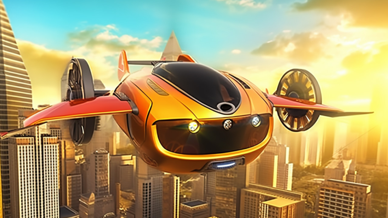 Extreme Futuristic Flying Car Flight Simulator 3D: Furious Car Driving ...