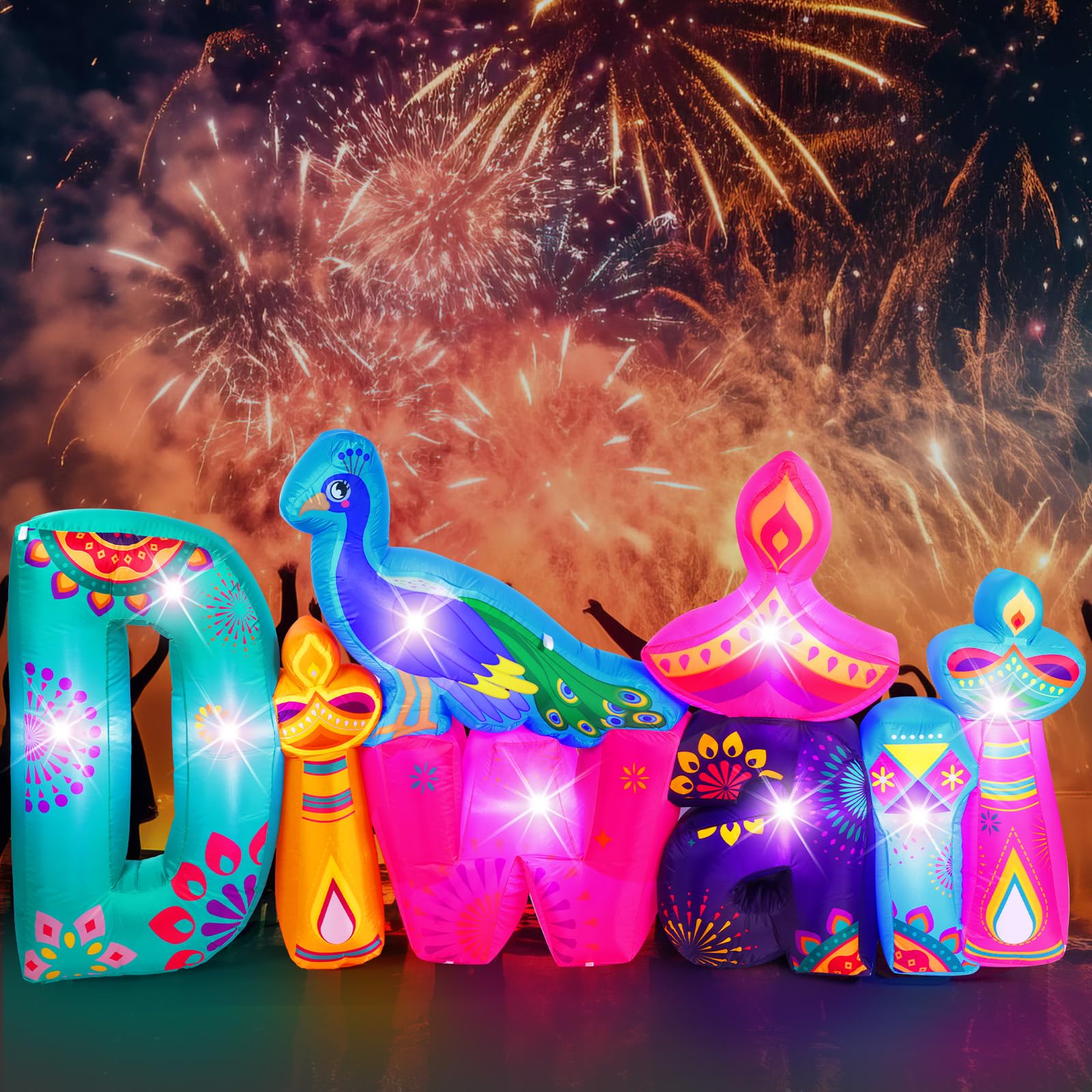 Snapklik.com : 8ft Diwali Inflatable Decoration Deepawali Large ...