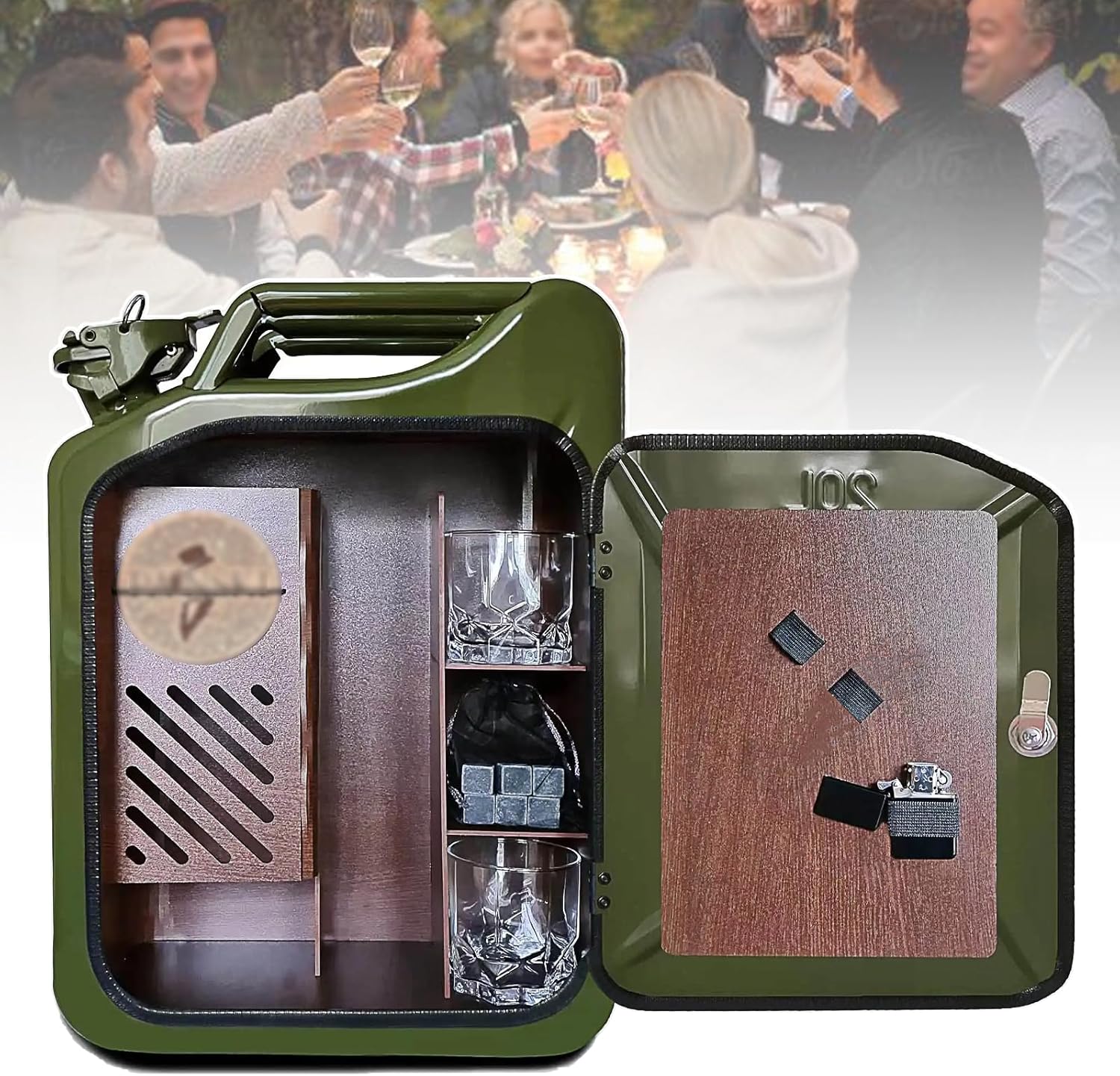 Amazon.com: Jerry Can Creative Wine Cabinet, Whiskey Display Bar ...