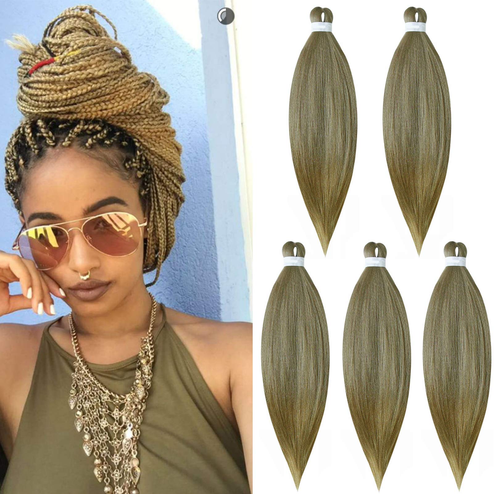 Pre Stretched Braiding Hair Ez Easy Braid Professional Hair Extensions ...