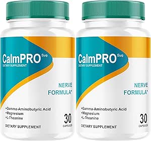 Amazon.com: (2 Pack) Calm Pro 5, Calm Pro 5 Capsules, Calm Pro Five ...