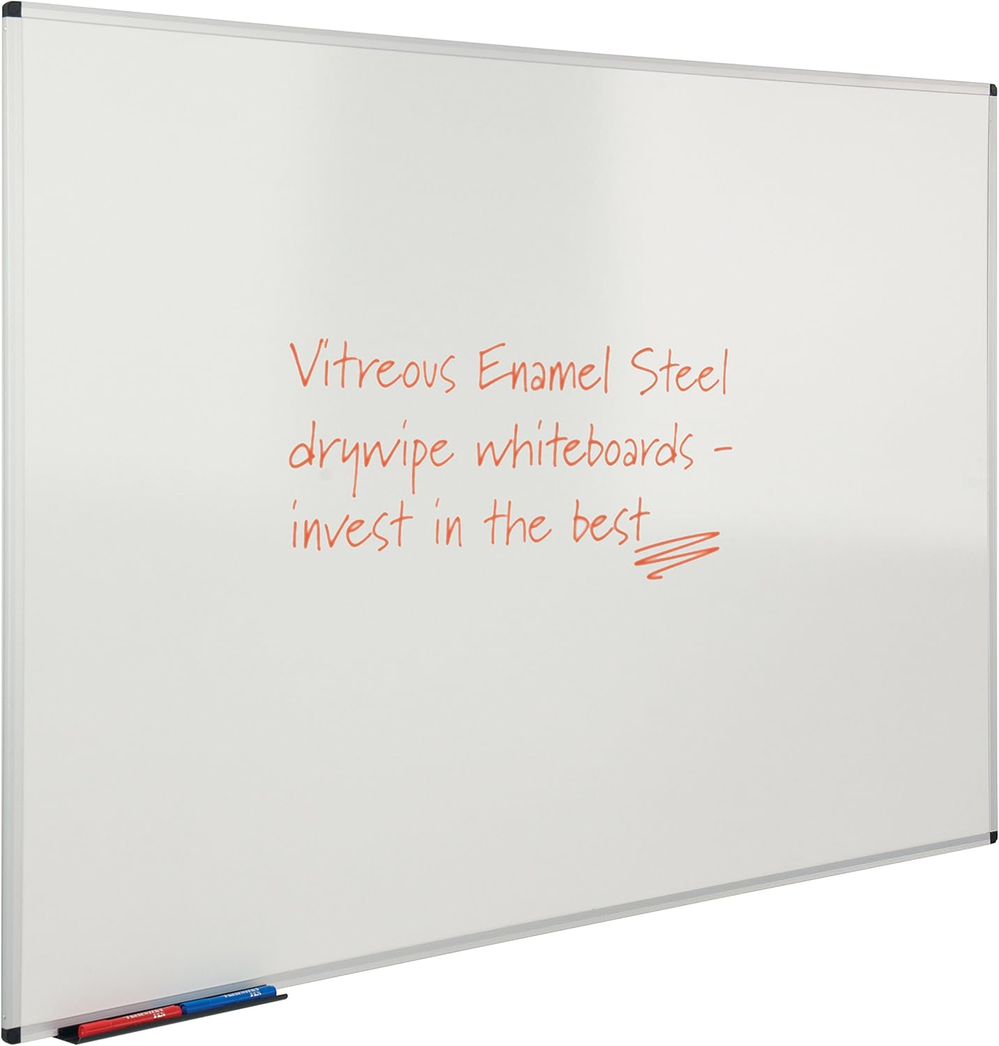 Metroplan Write-On acero esmaltado vítreo pizarra blanca – 1200 mm x ...