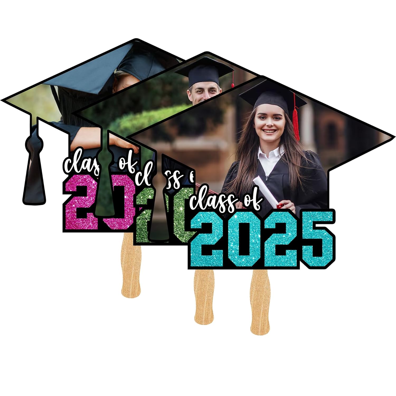 Amazon.com: Jasilon Graduation 2025 Face on a Stick, Big Head Cutout ...