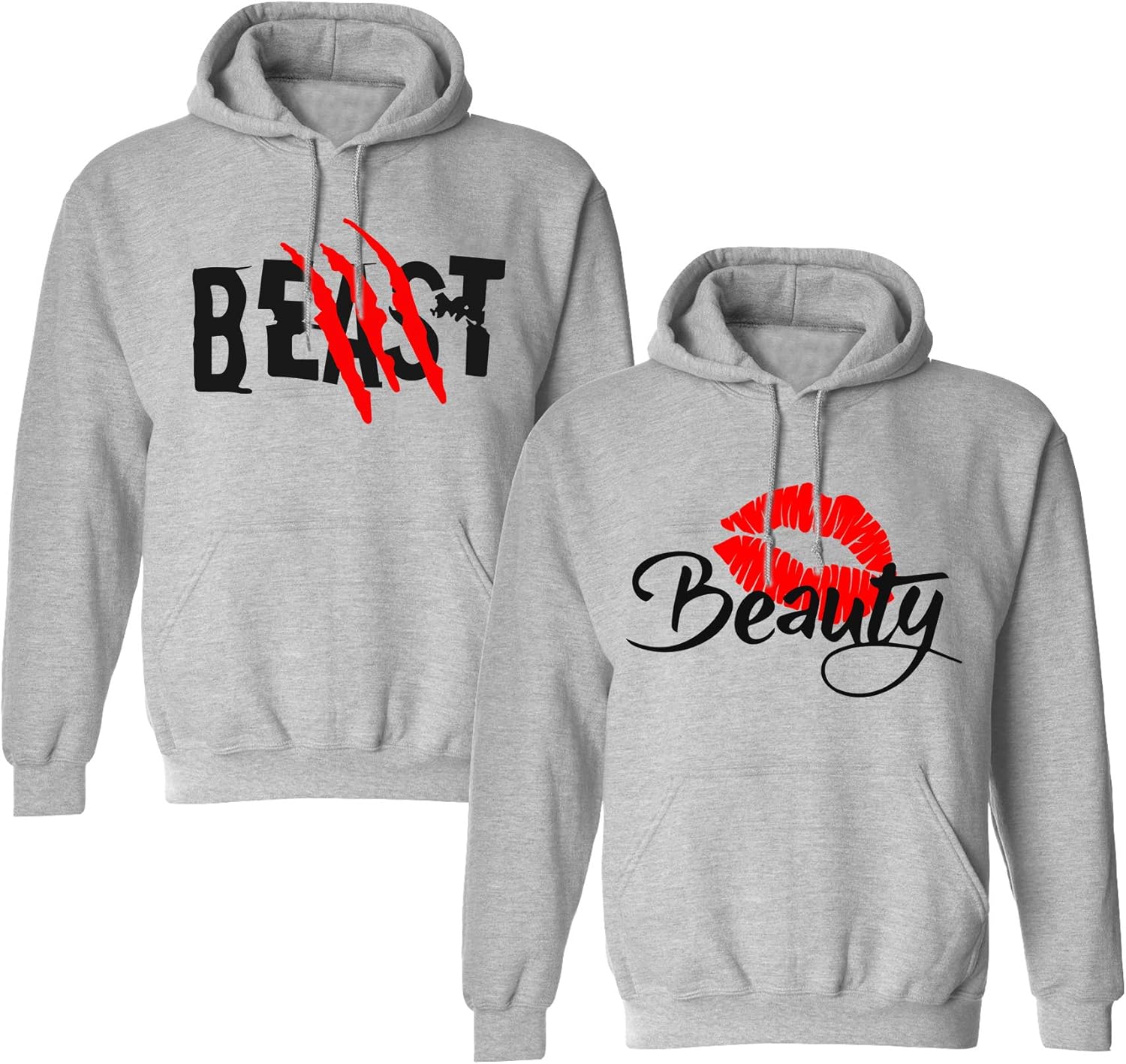 Tom's Couples Shop Partner Pullover 1 Stück Beast Beauty King Queen ...