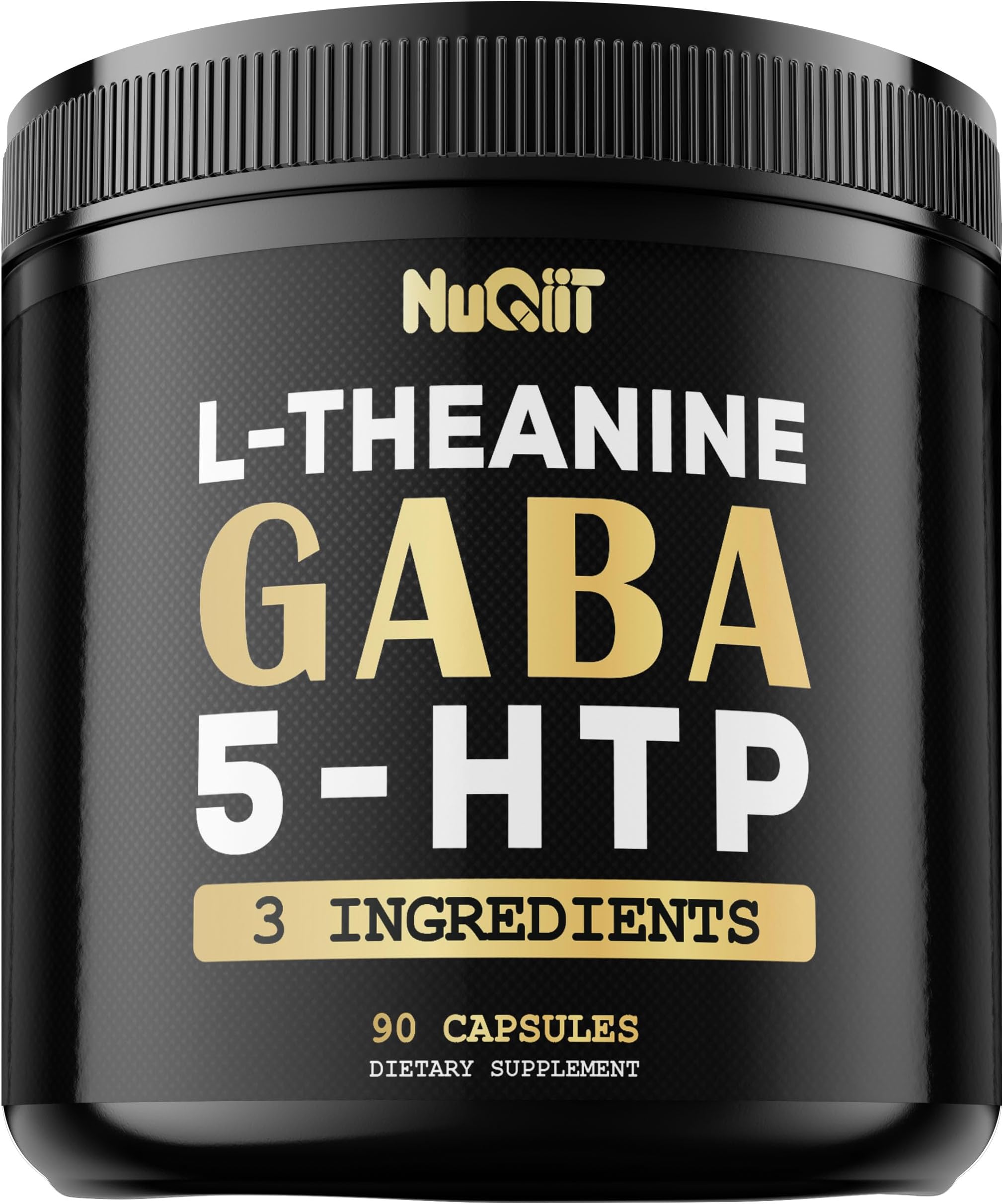 Amazon.com: NUQIIT 3in1 GABA Supplements 750mg L-Theanine 200mg & 5-HTP (5-hydroxytryptophan ...