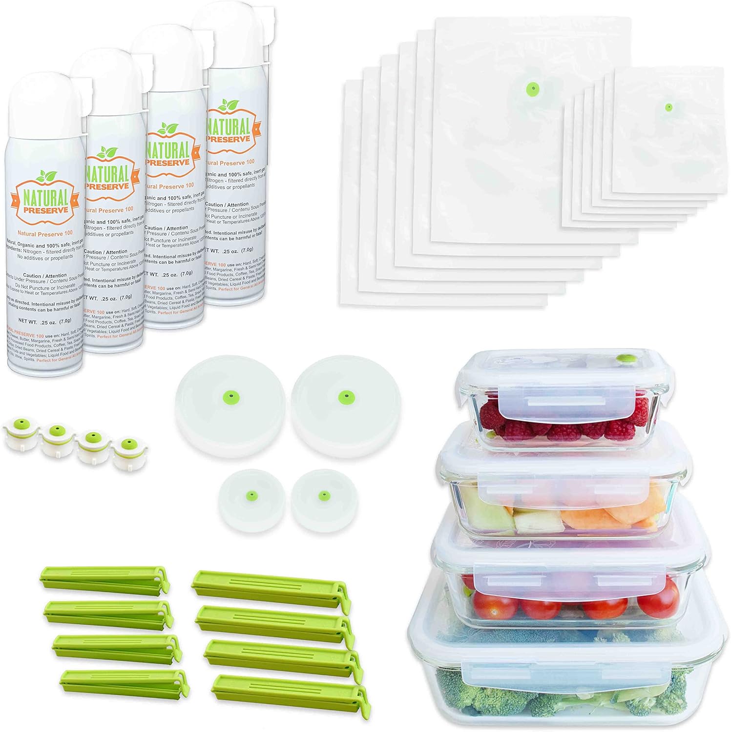 Amazon.com: 40PCS MAPWARE Food Storage/Packaging System - Extend Food ...