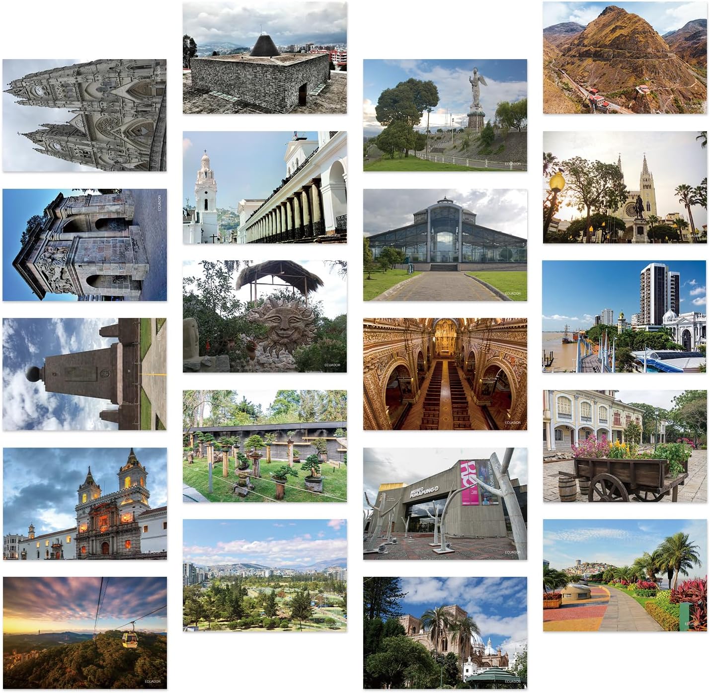 Amazon.com : Dear Mapper Ecuador City Landscape Postcards Pack 20pc/Set ...