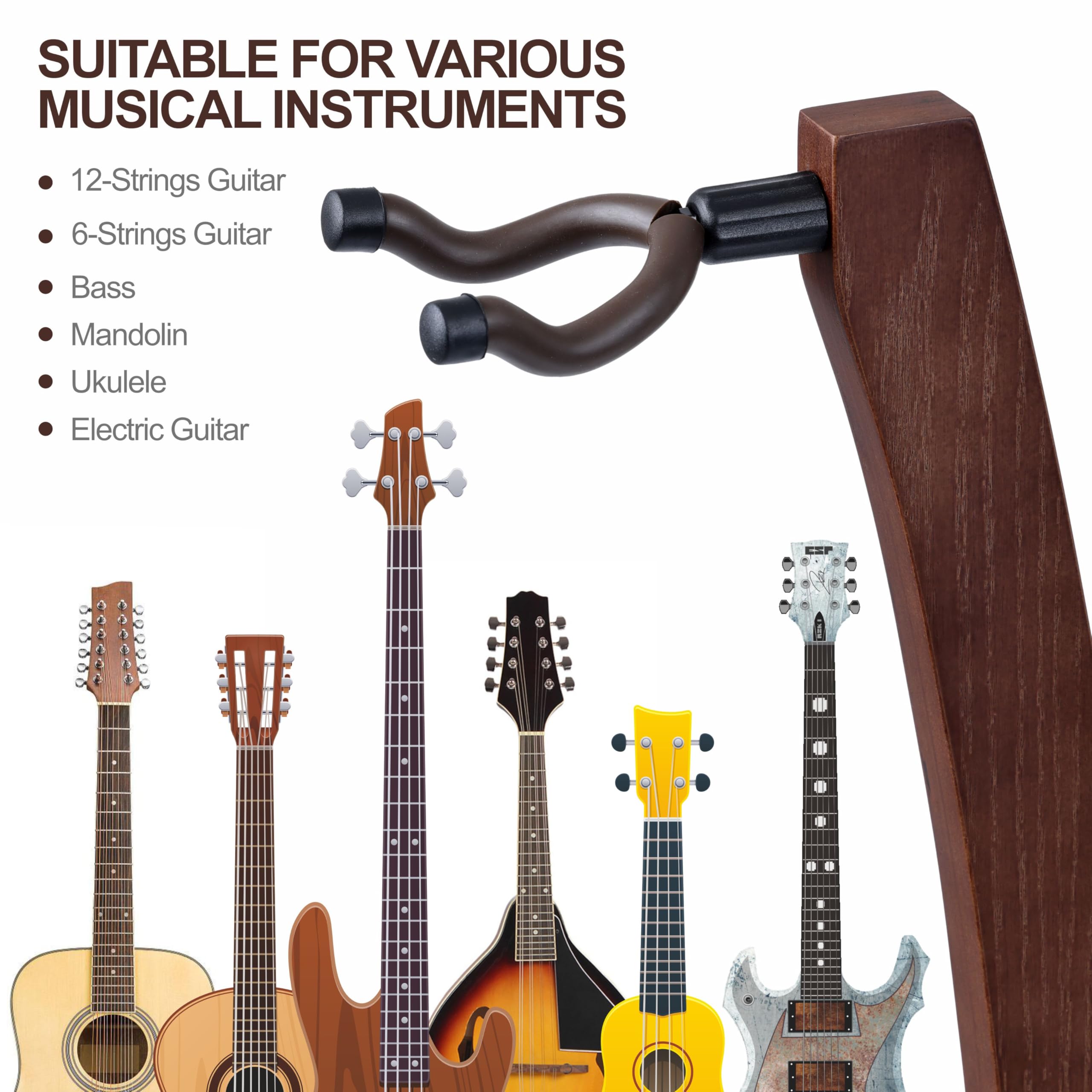Snapklik.com : Nefelibata Wooden Guitar Stand - Handmade German Ash ...