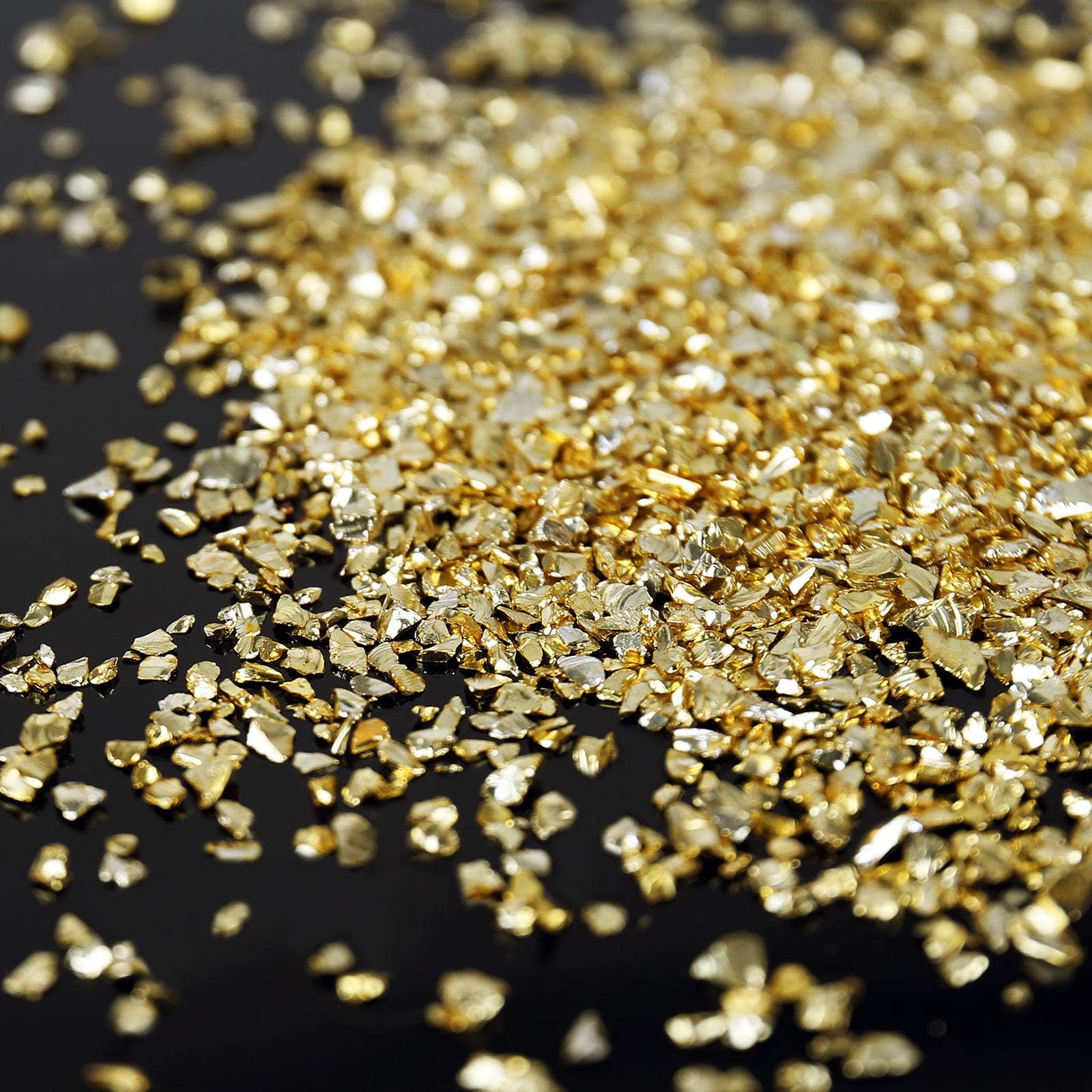 Amazon.com: LYFJXX 1 lb Crushed Glass Glitter for Crafts, DIY Nail Art ...