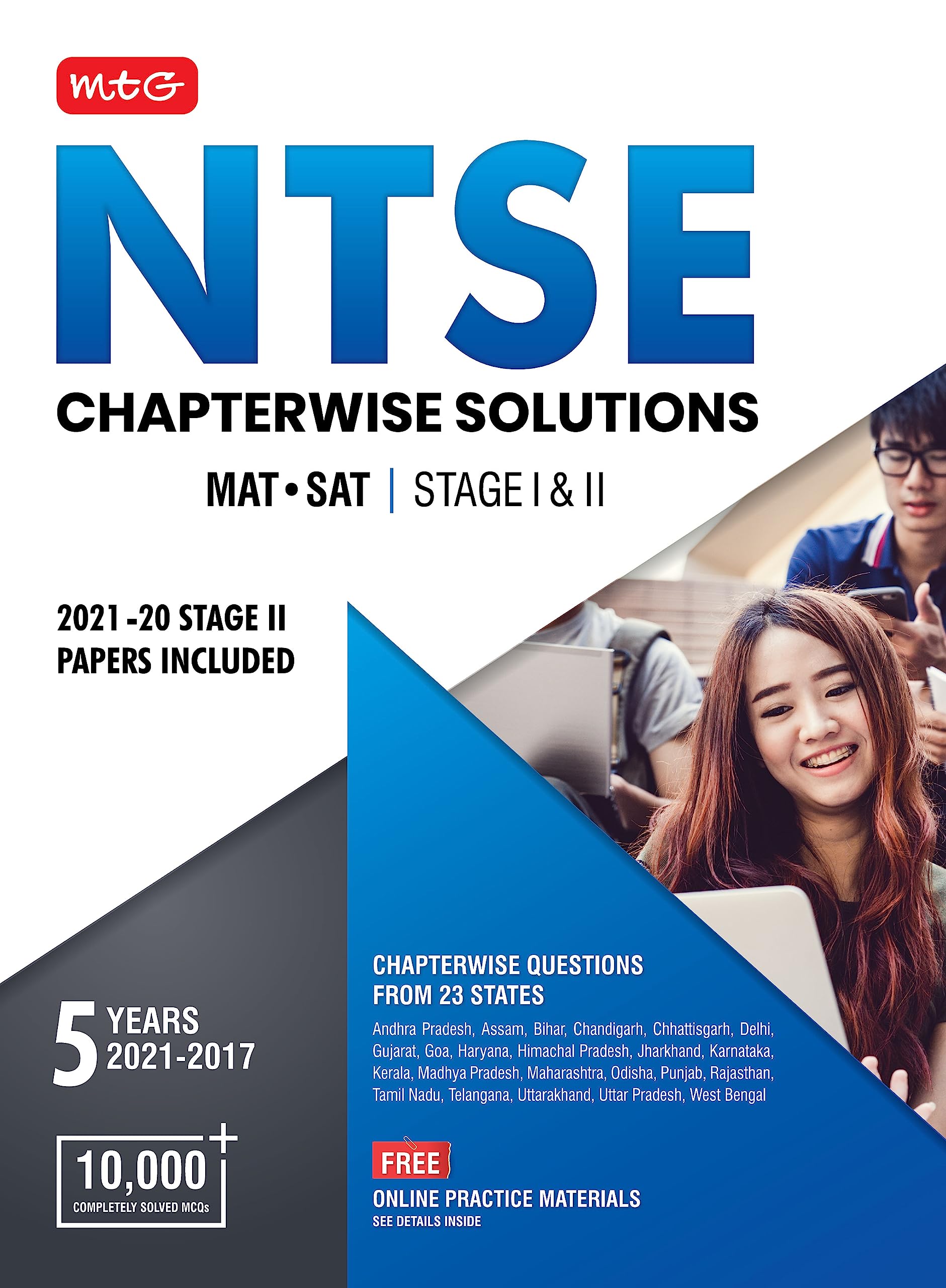 Buy MTG NTSE Chapterwise Solutions ( MAT / SAT ) Stage 1 & 2 With ...