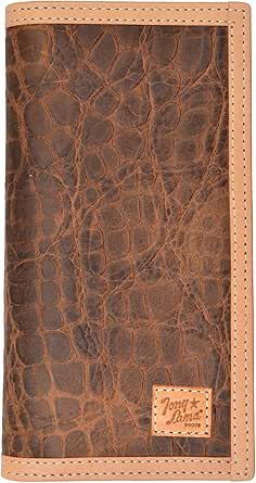 Tony Lama Men's Gator Print Rodeo Wallet Rust One Size at Amazon Men’s ...