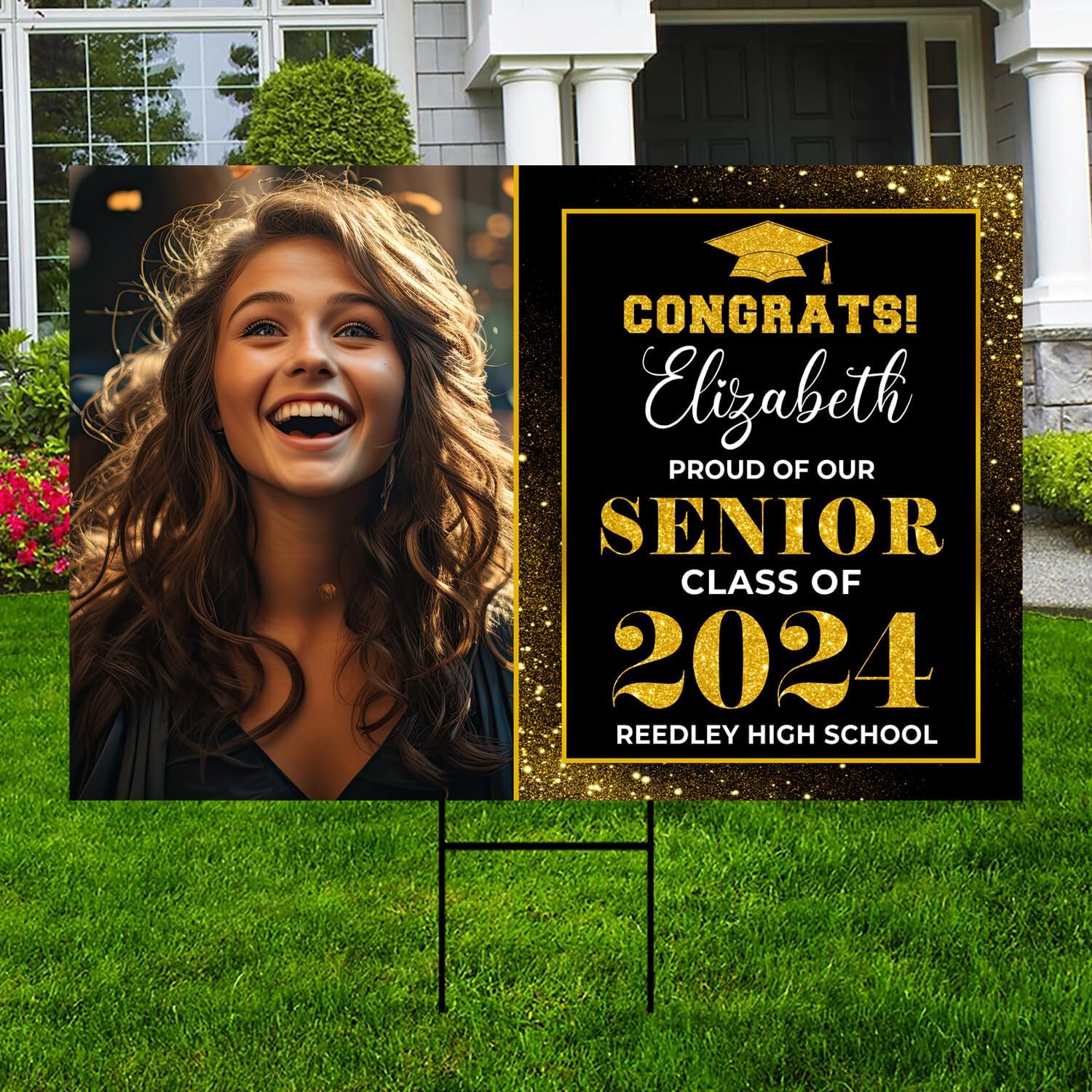 Amazon.com : Personalized Graduation Yard Sign 2024, Class of 2024 ...