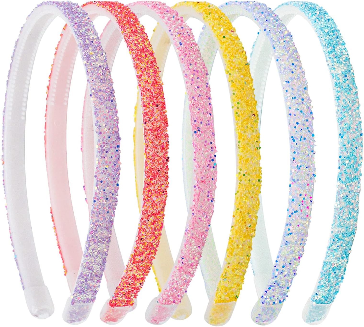 Amazon.com: Fishdown 10 Pcs Plain Fabric Headbands for Girls Thin Hair ...