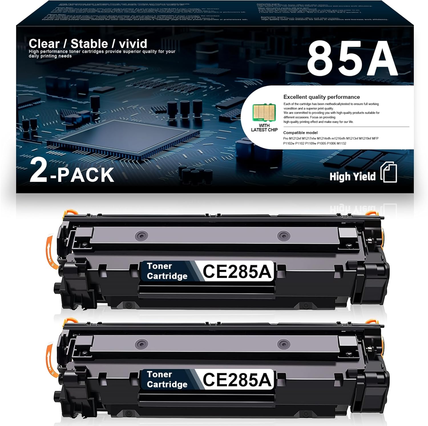 85A Toner Cartridge CE285D Black Replacement for HP 85A CE285A Toner ...