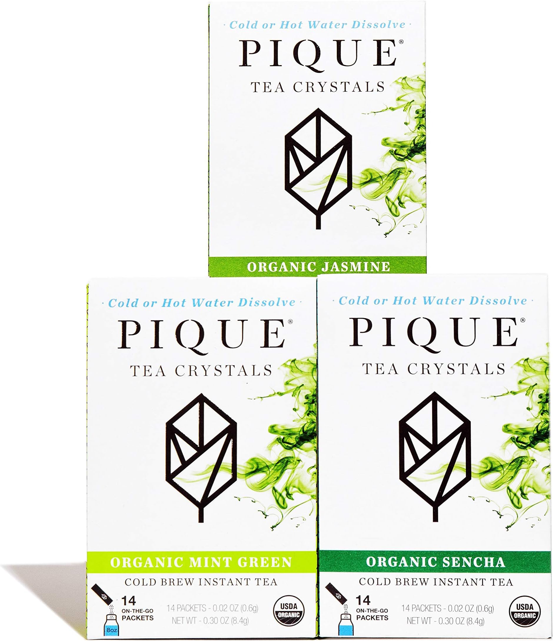 Amazon.com : Pique Tea Organic Green Tea Crystals Sampler - Immune ...