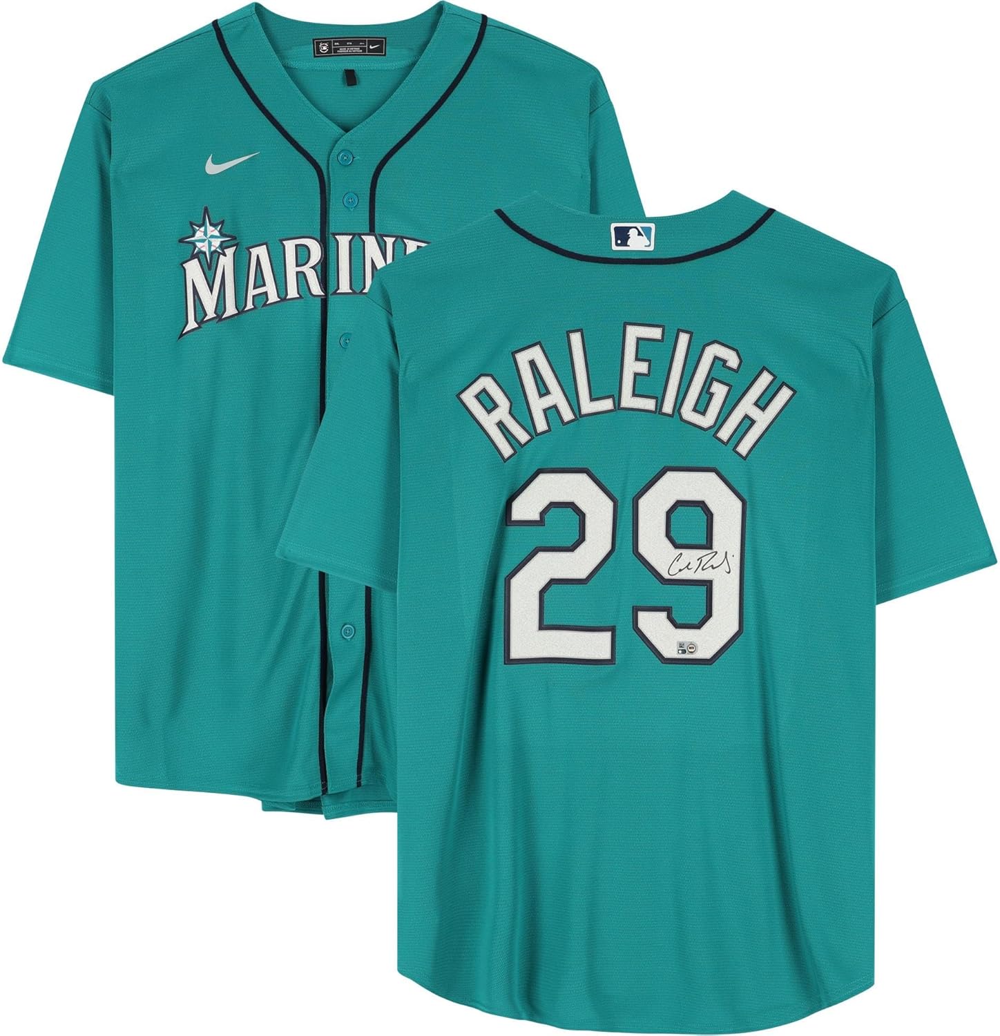 Cal Raleigh Seattle Mariners Autographed Nike Replica Jersey - Sports ...