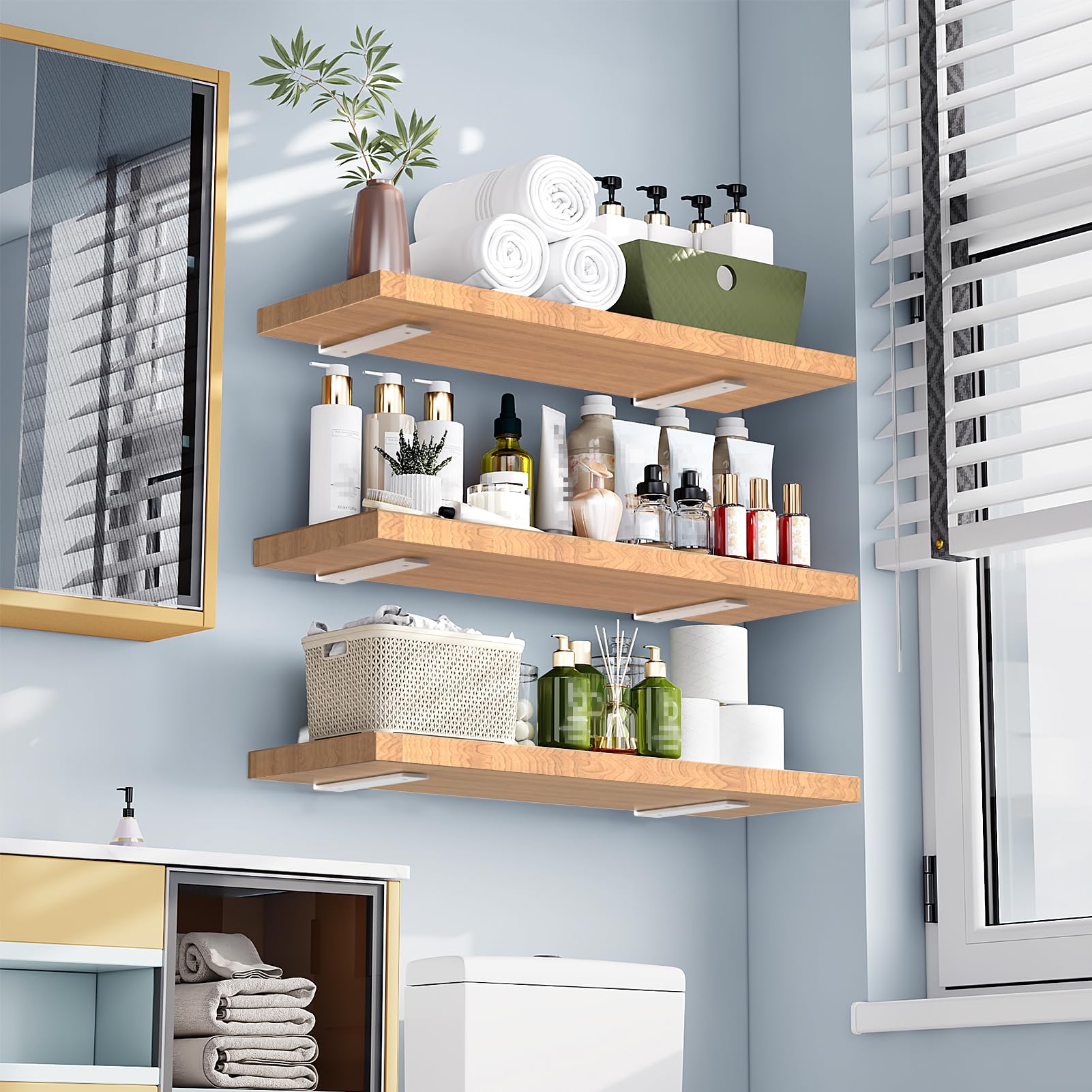 Snapklik.com : Goovilla Shelf Brackets, Heavy Duty Floating Shelf ...
