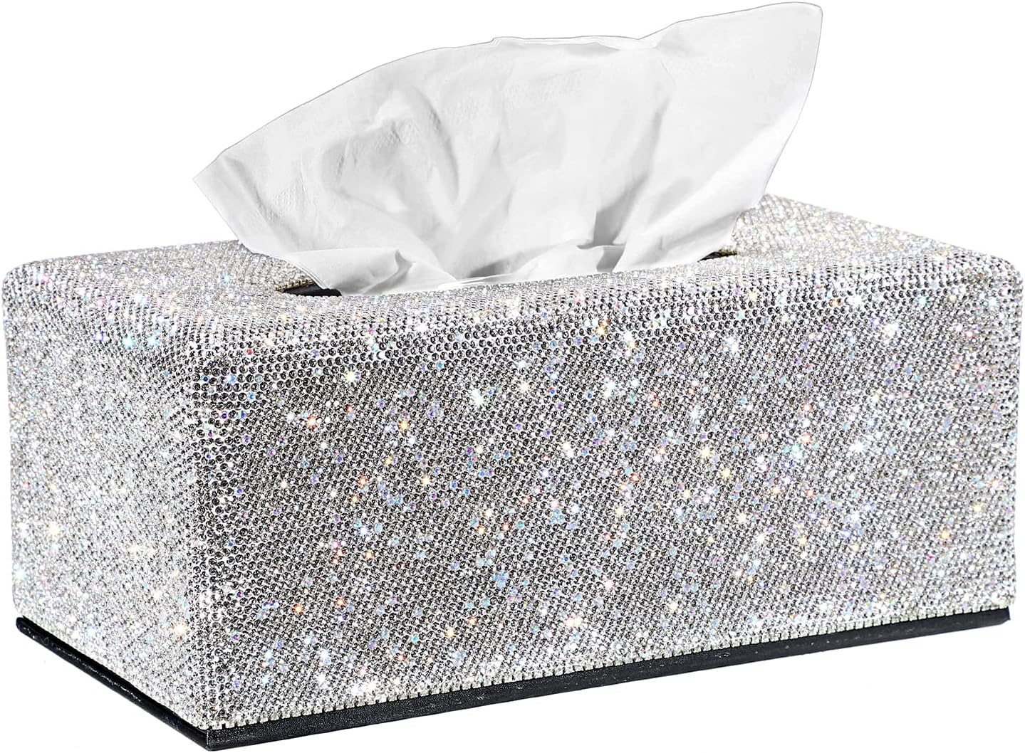Amazon.com: Sumnacon Tissue Box Cover Bling Tissue Box for Bathroom ...