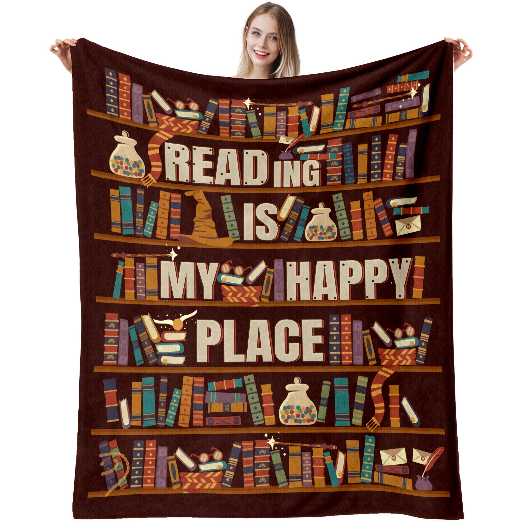 Book Lovers Gifts, Gifts for Book Lovers, Book Blanket for Readers ...