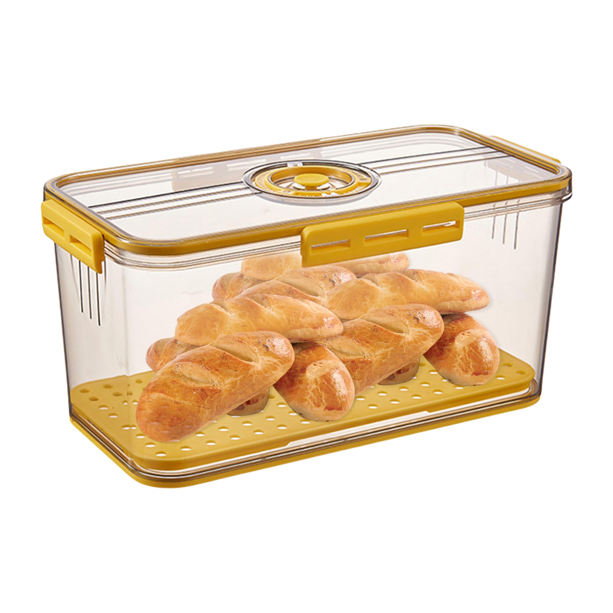 Amazon.com: UCWRAN Airtight Bread Box, Durable Bread Storage Container ...
