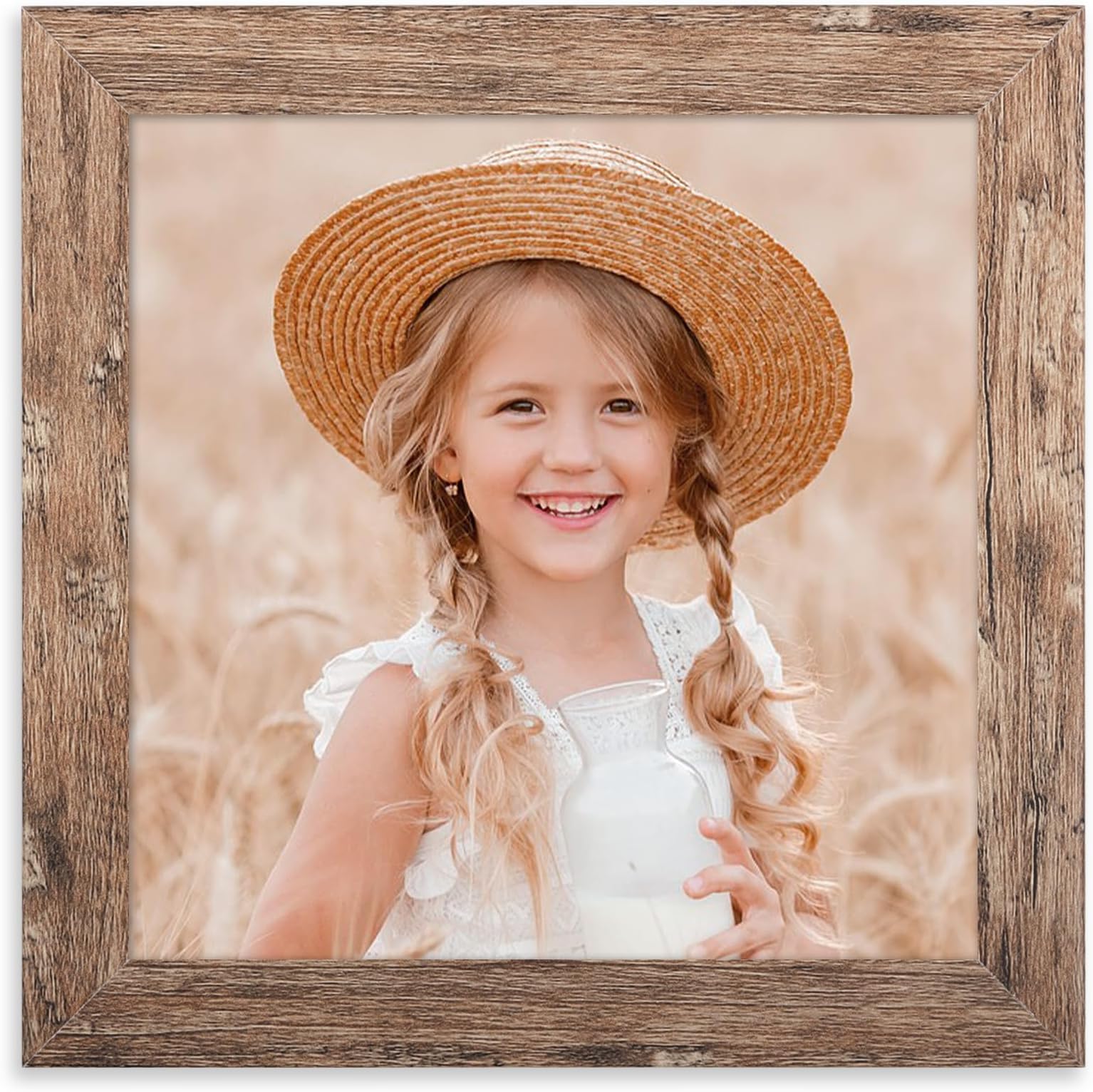 Amazon.com - LEKAIYA 5x5 Blue Picture Frames, Square Solid Wood Photo ...