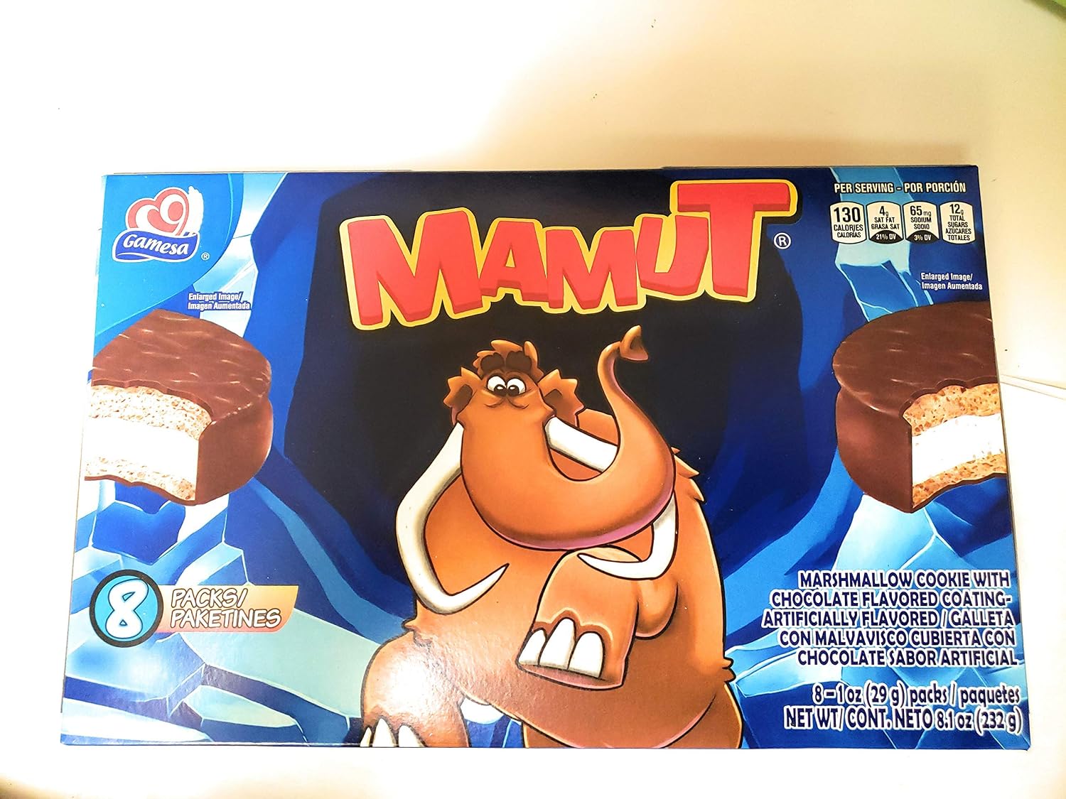 Amazon.com: Mamut Marshmallow Cookie With Chocolate Coating - SET OF 2 ...