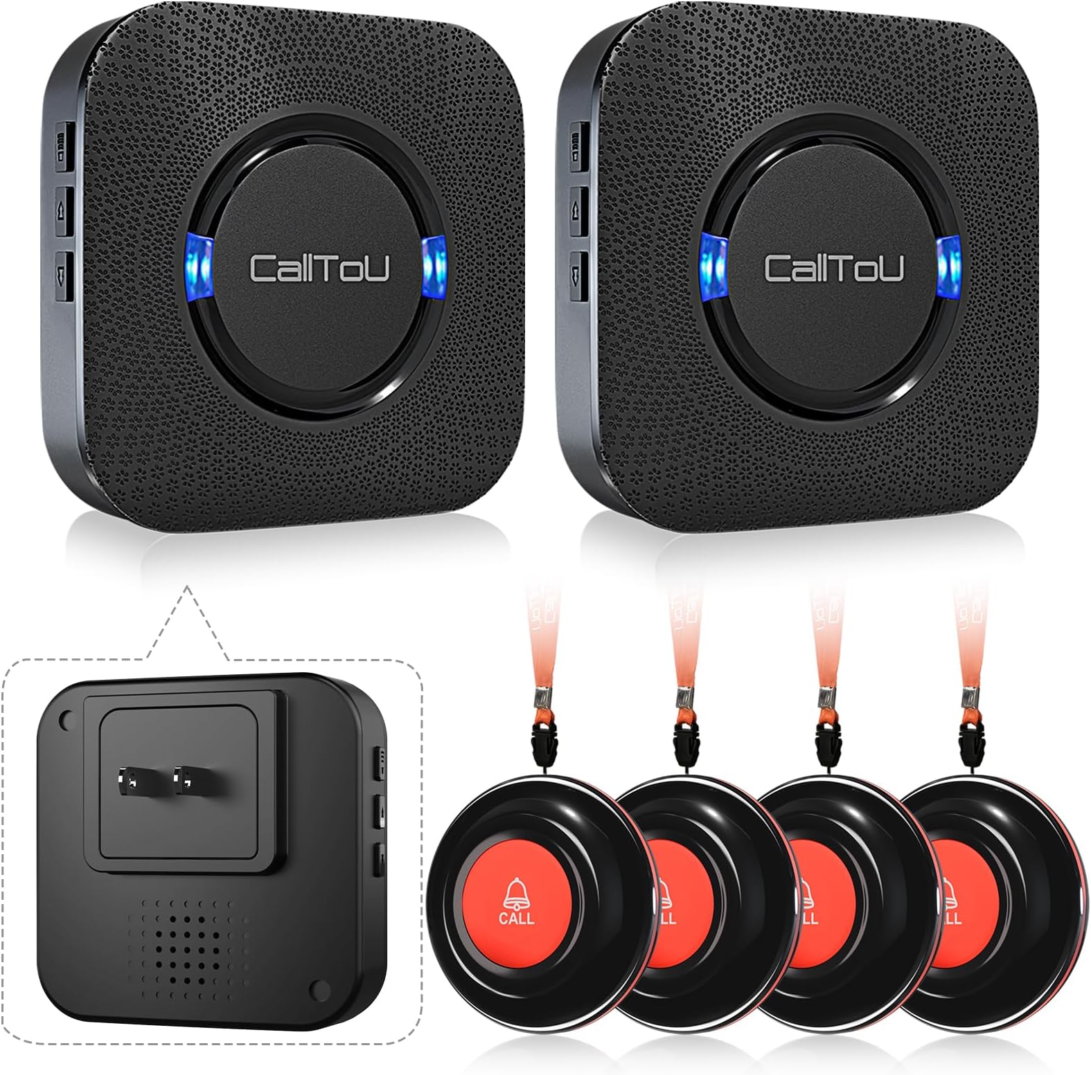 Amazon.com: CallToU Caregiver Call Button Wireless Call Bell Alert ...