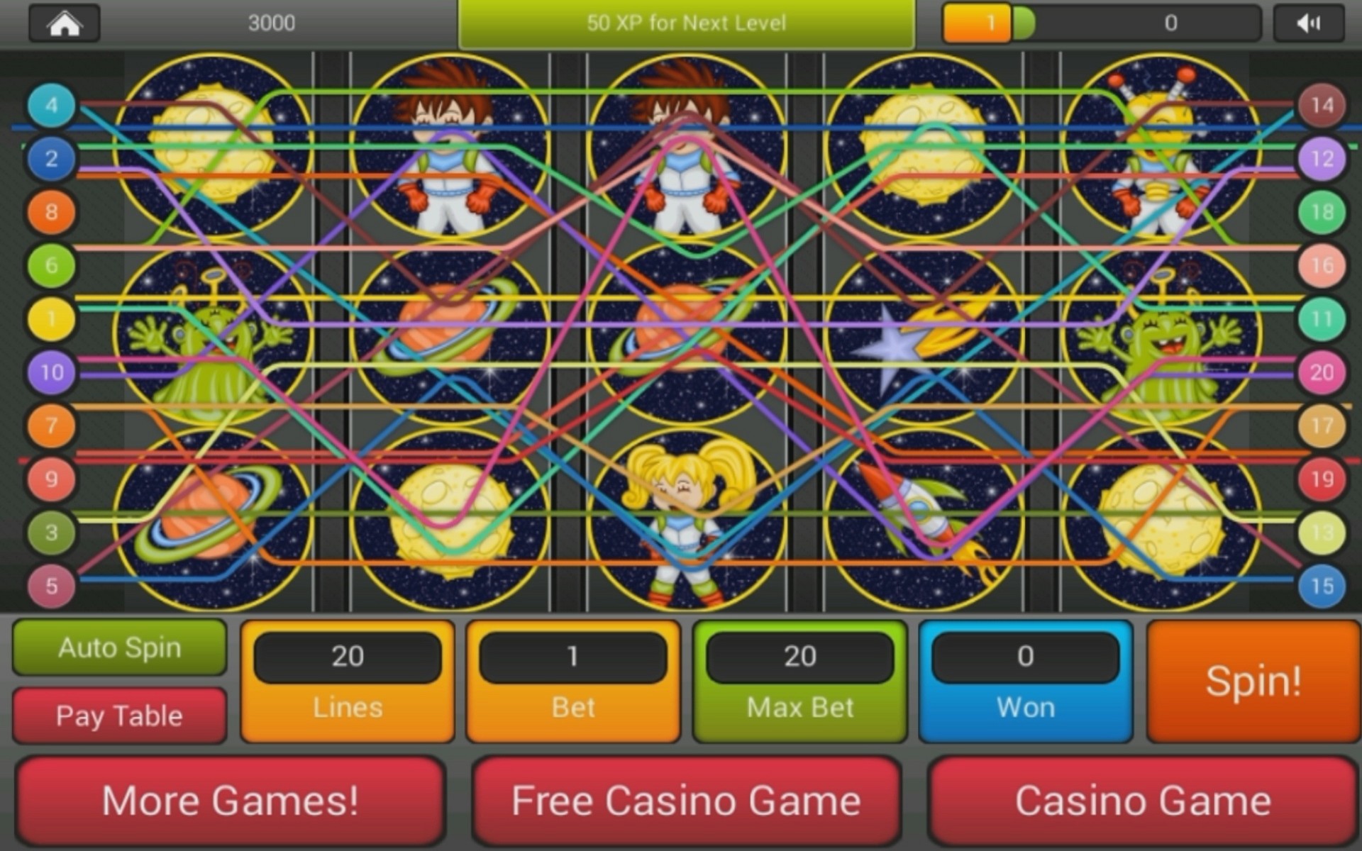 Slot Space Galaxy of Vegas Riches Casino Video Slots Machine Games For ...