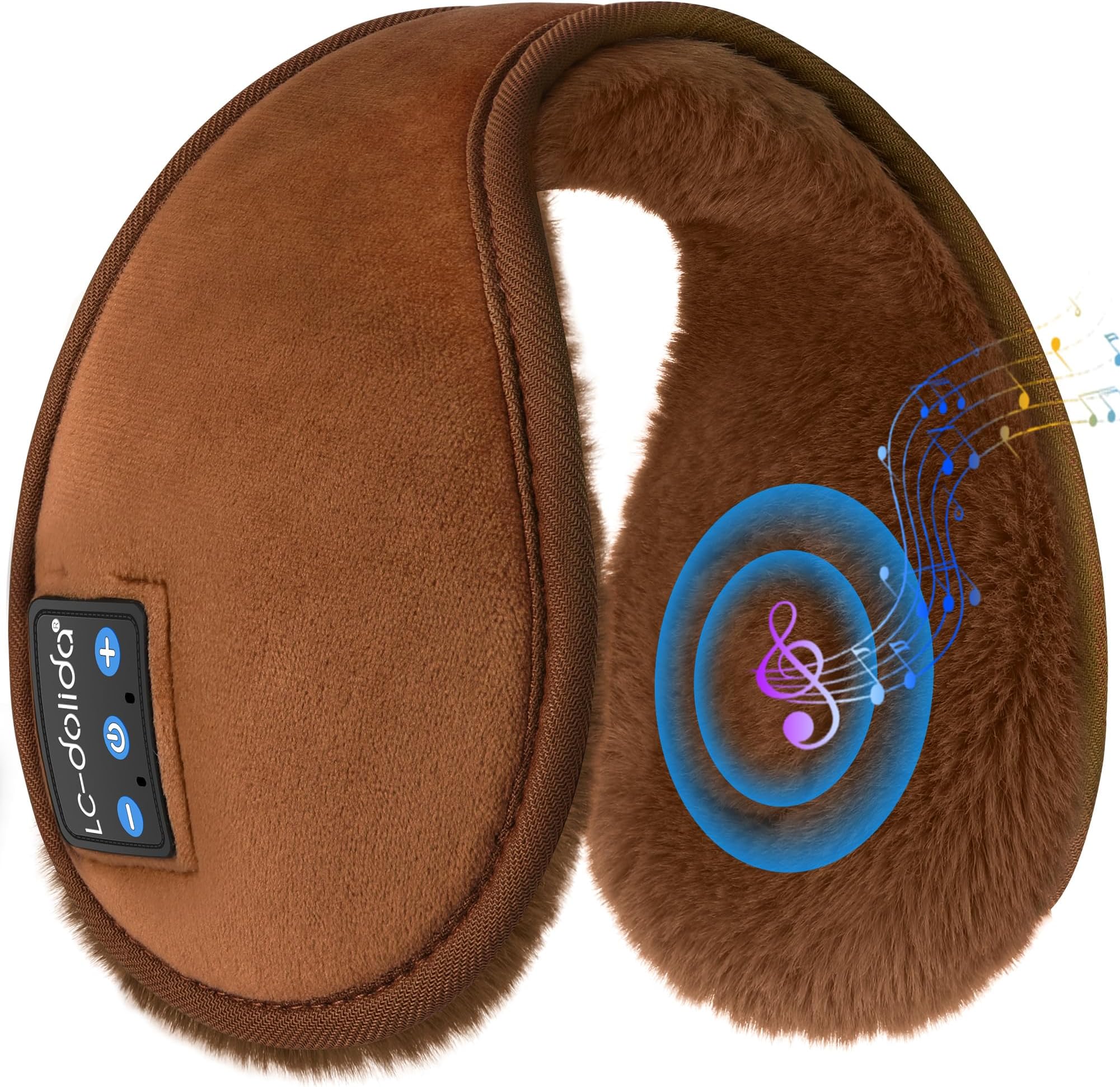 Amazon.com: LC-dolida Bluetooth Earmuffs for Winter Women Men, Ear ...