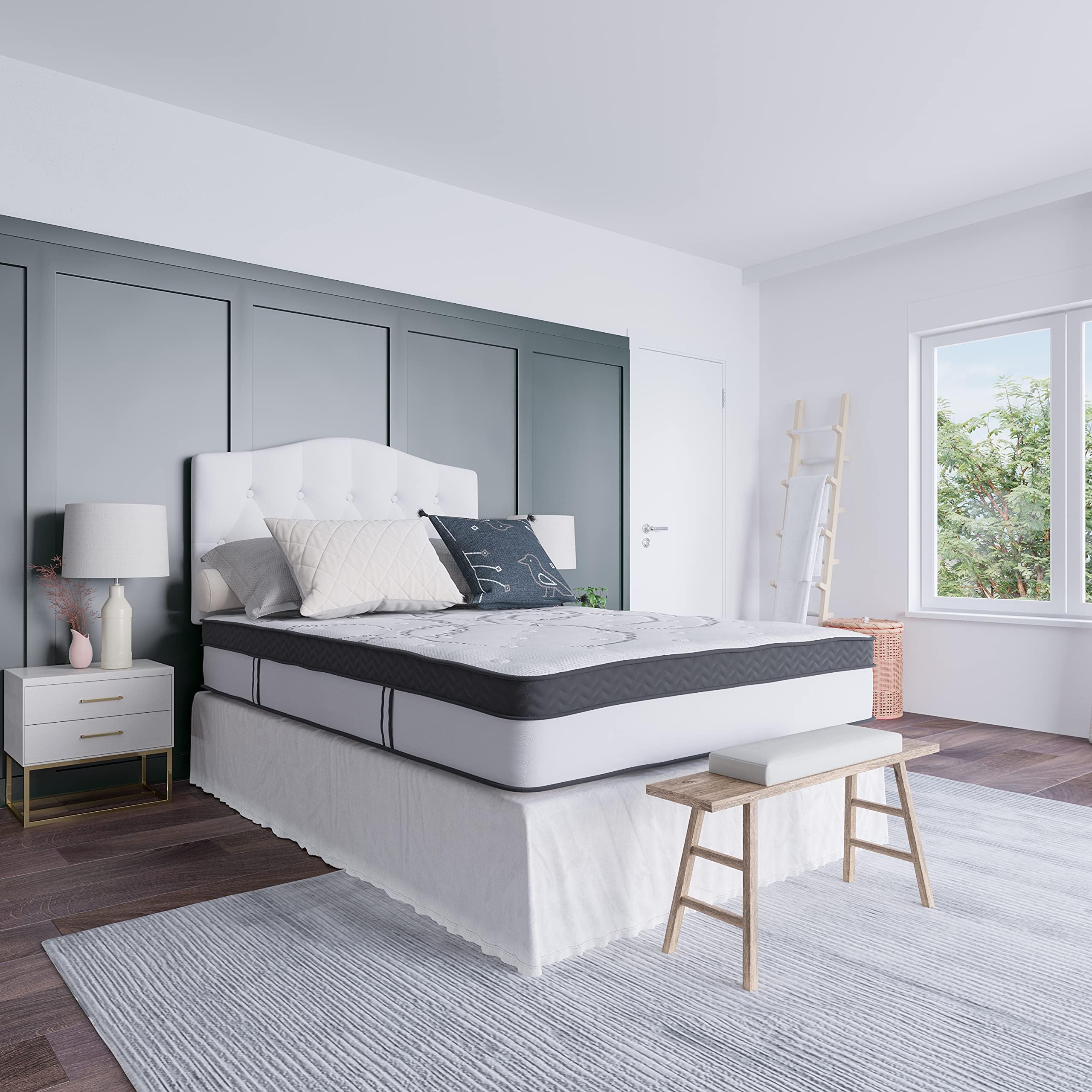 Amazon.com: Novezza Home 12 Inch Hybrid Pillow-Top Mattress/Bed-in-a ...