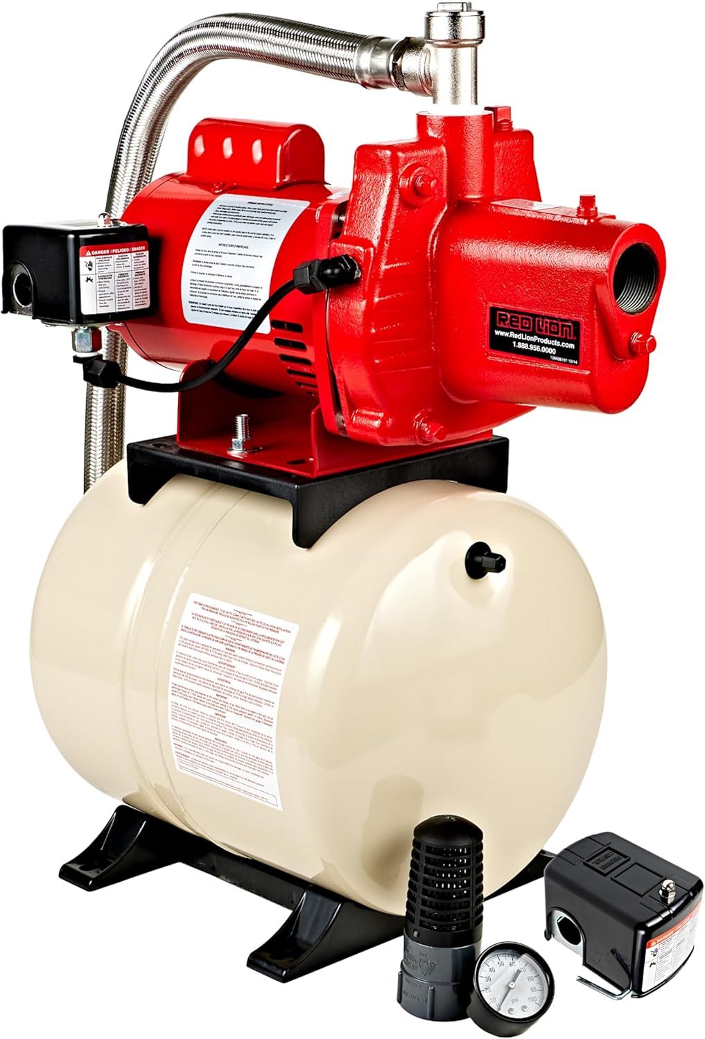 Bundle of Red Lion RJS-50/RL6H 1/2 HP 12 GPM Shallow Well Jet Pump and ...